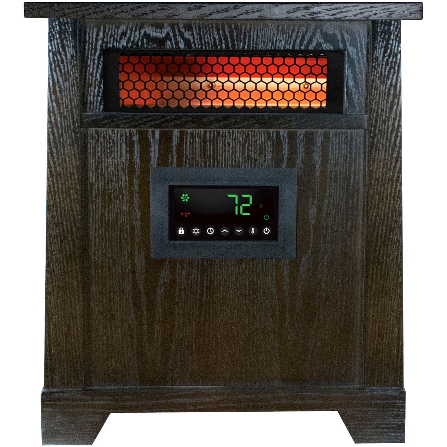 Customer Reviews: Lifesmart 6-Element Infrared Heater with Wood Cabinet ...