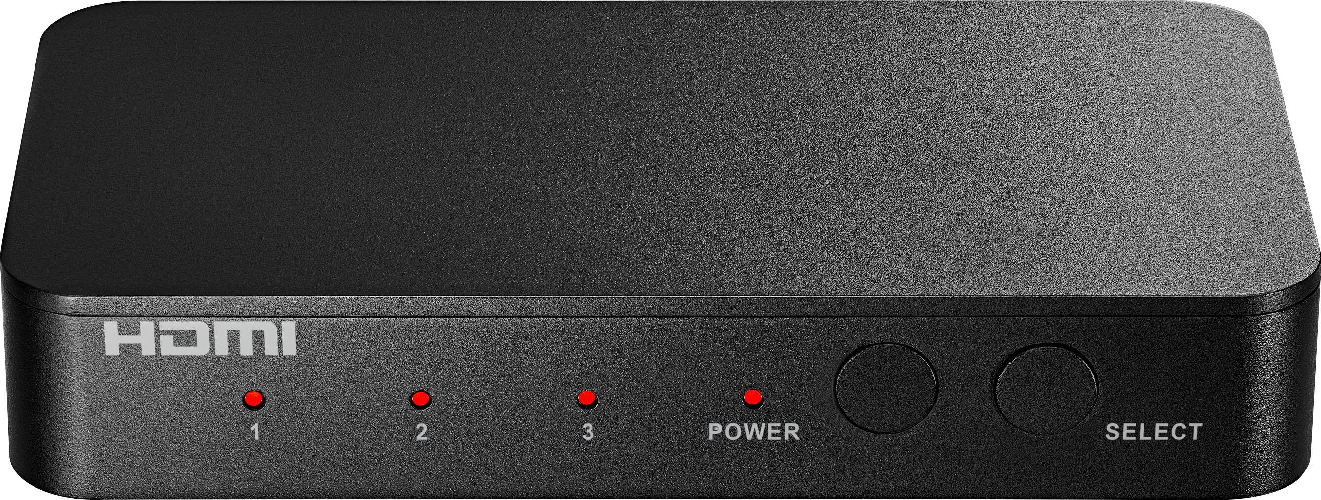 Insignia™ HDMI 3 Port Switch with 4K HDR Inputs Black NS-AV20SWTCH ...