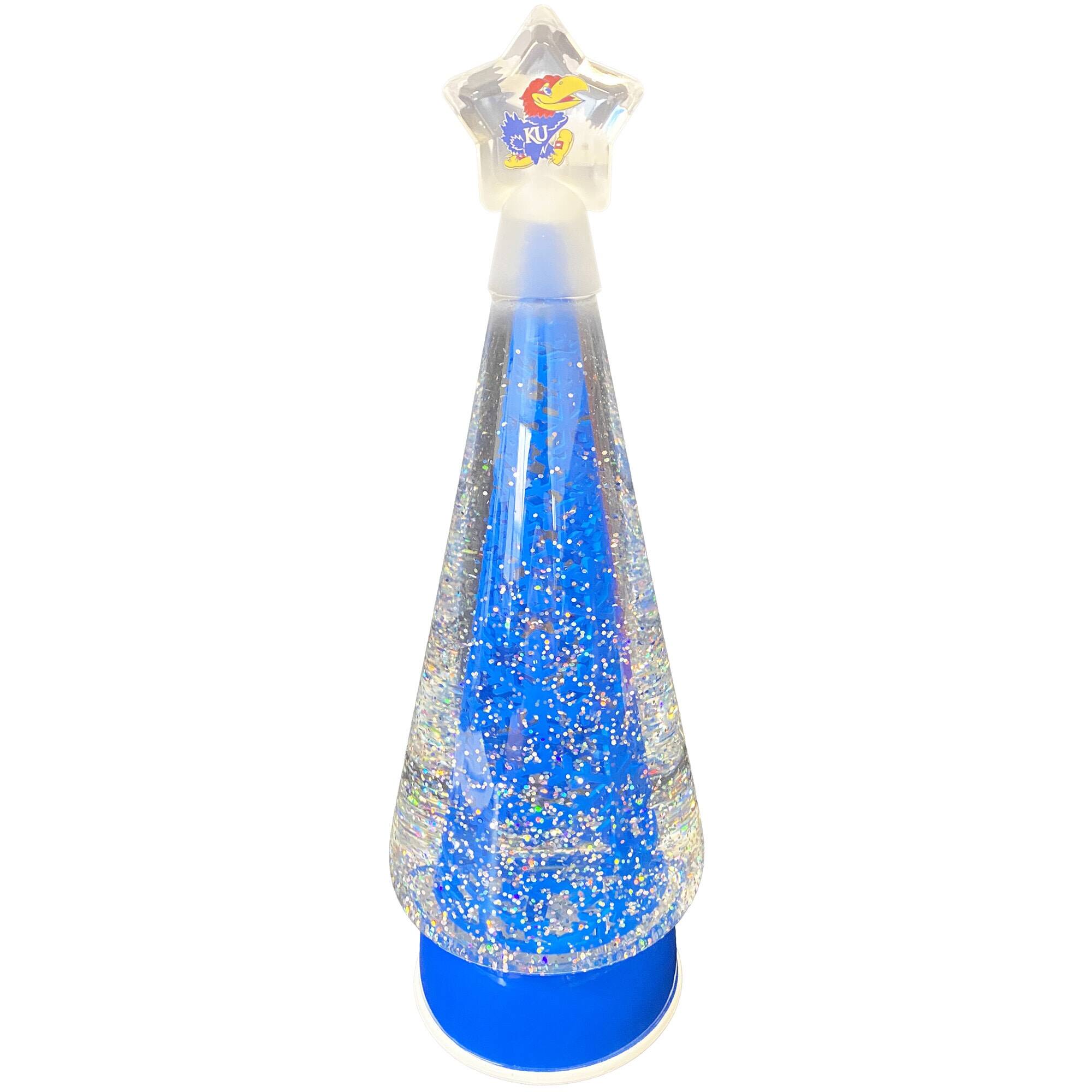 Santa's Workshop Kansas Jayhawks 12" Tree Globe Blue 203342687 - Best Buy