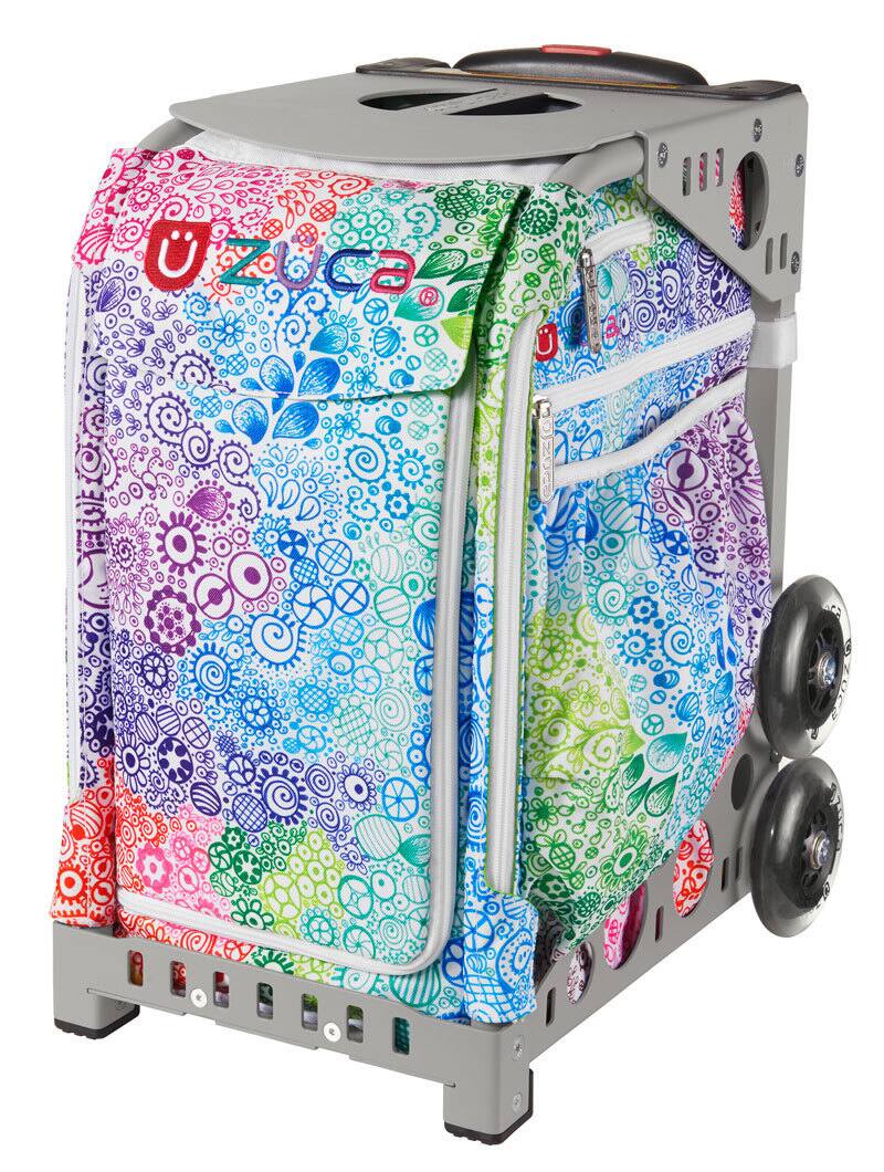 Zuca Rainbow Color Explosion Sport Insert Bag & Gray Frame with ...
