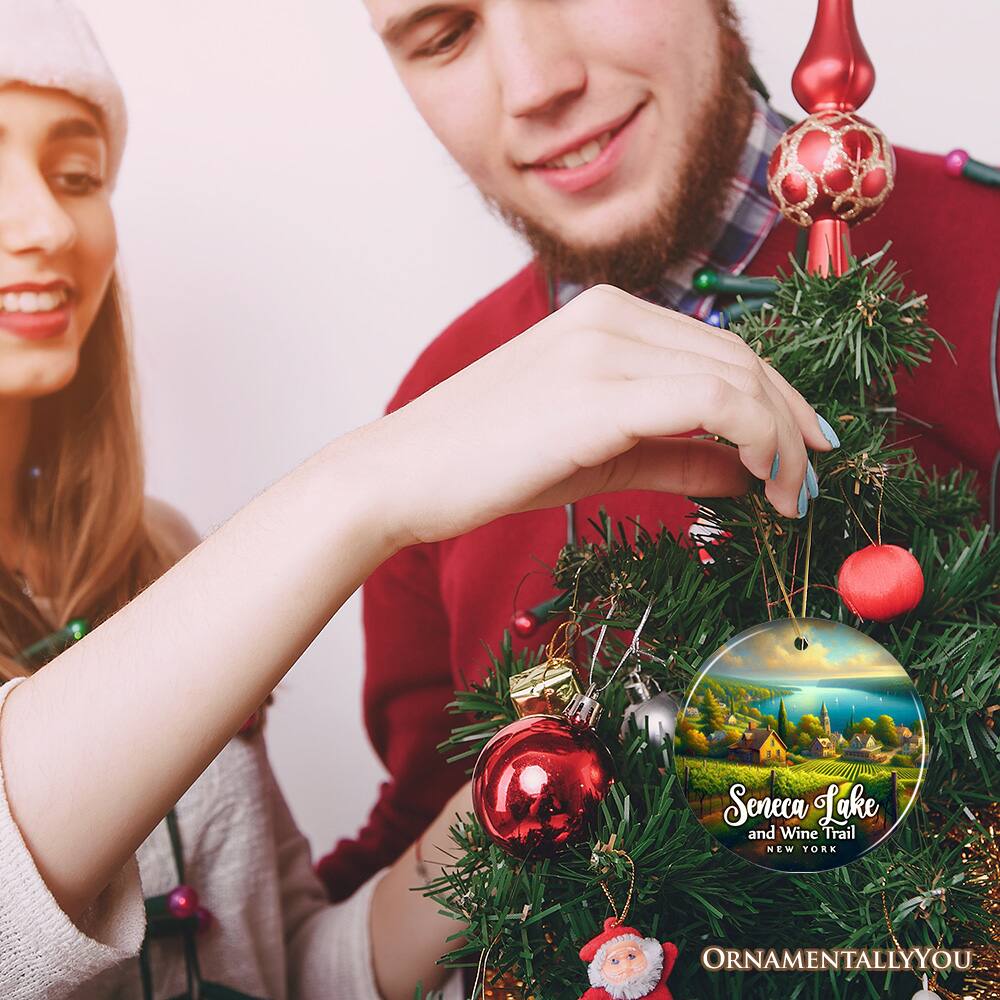 OrnamentallyYou Charming Scenery of Finger Lakes New York Ornament ...