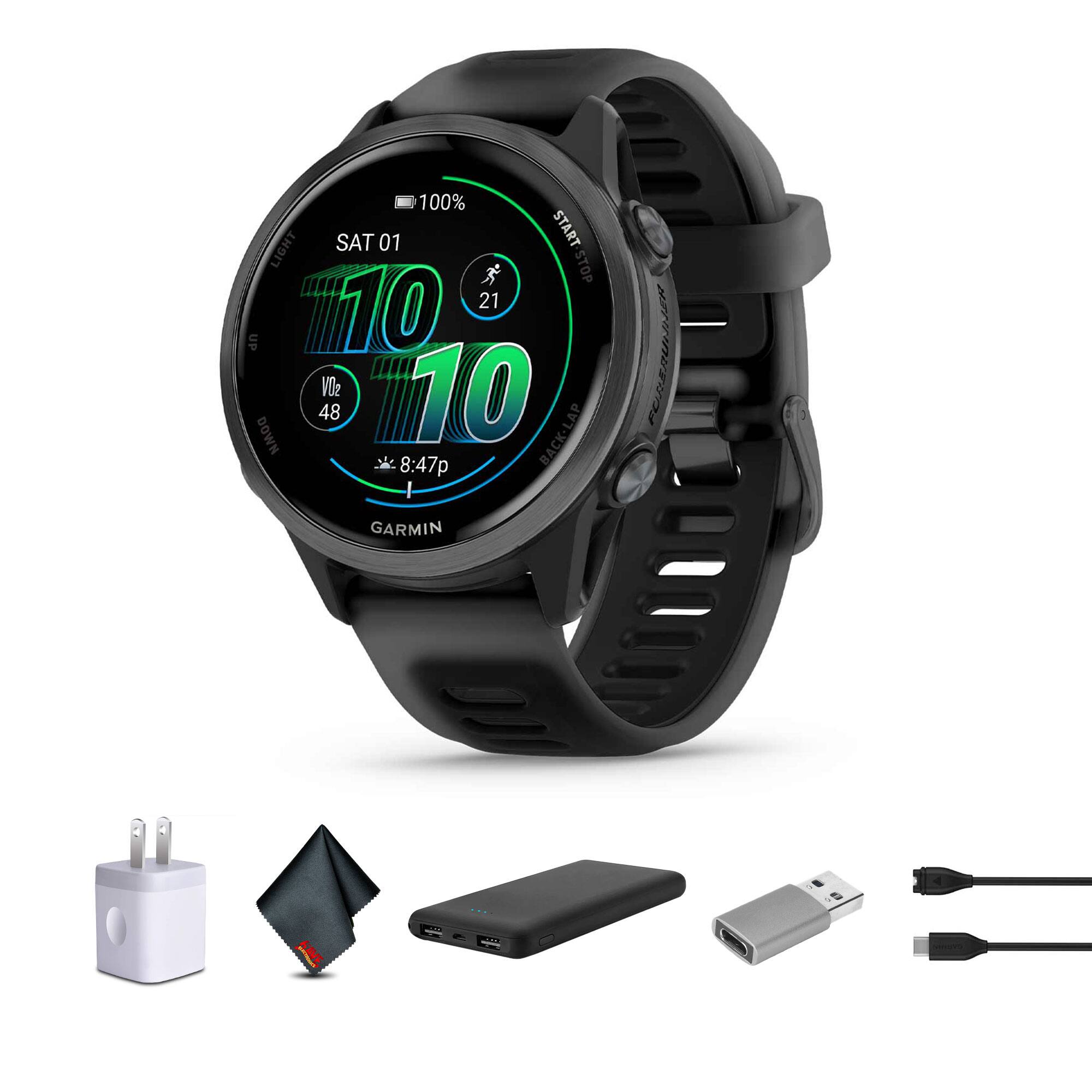 Garmin Forerunner 570 Running Smartwatch, 42 MM, Slate Gray Aluminum ...