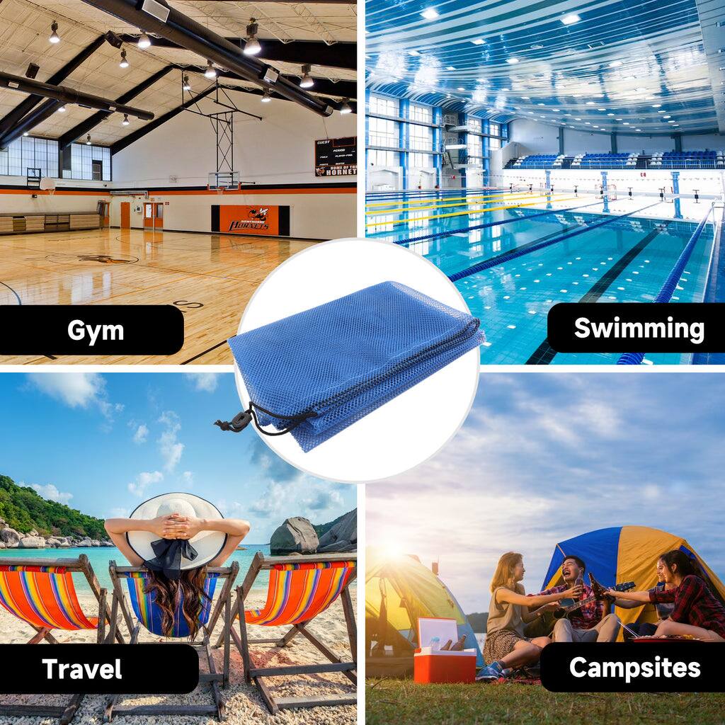 GSE Games & Sports Expert 24"x36" Large Mesh Sports Ball Drawstring Bag ...