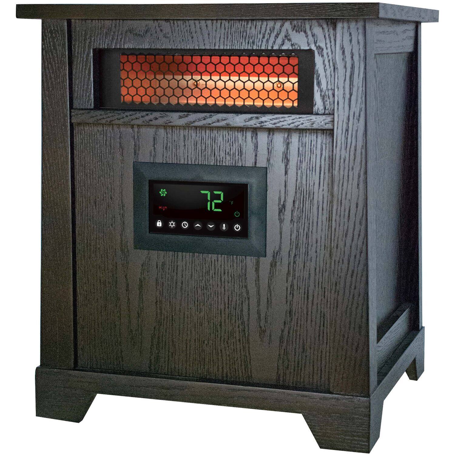 Customer Reviews: Lifesmart 6-Element Infrared Heater with Wood Cabinet ...