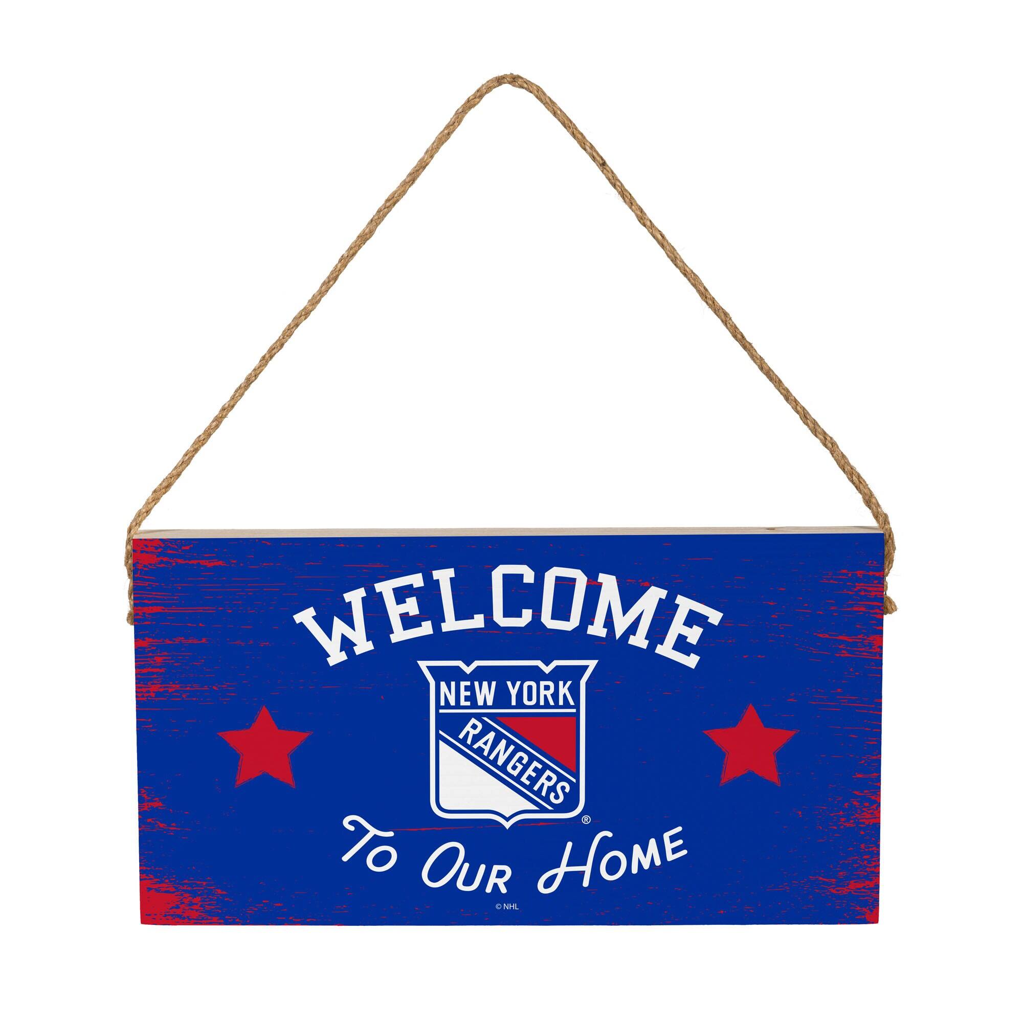 Evergreen Enterprises New York Rangers 6" x 11" Welcome Home Wood Wall ...