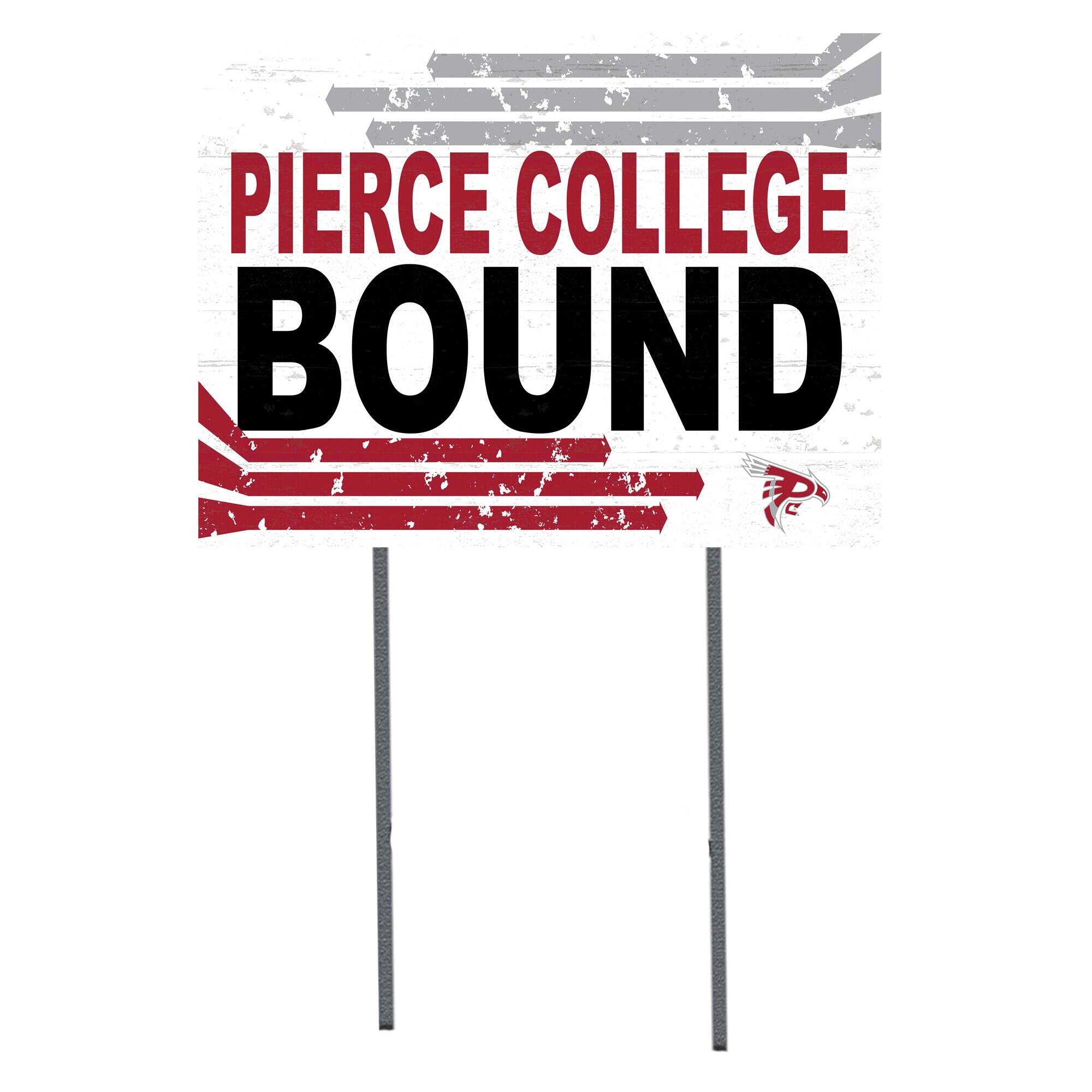 Jardine Pierce College Raiders 18" x 24" Bound Yard Sign White ...
