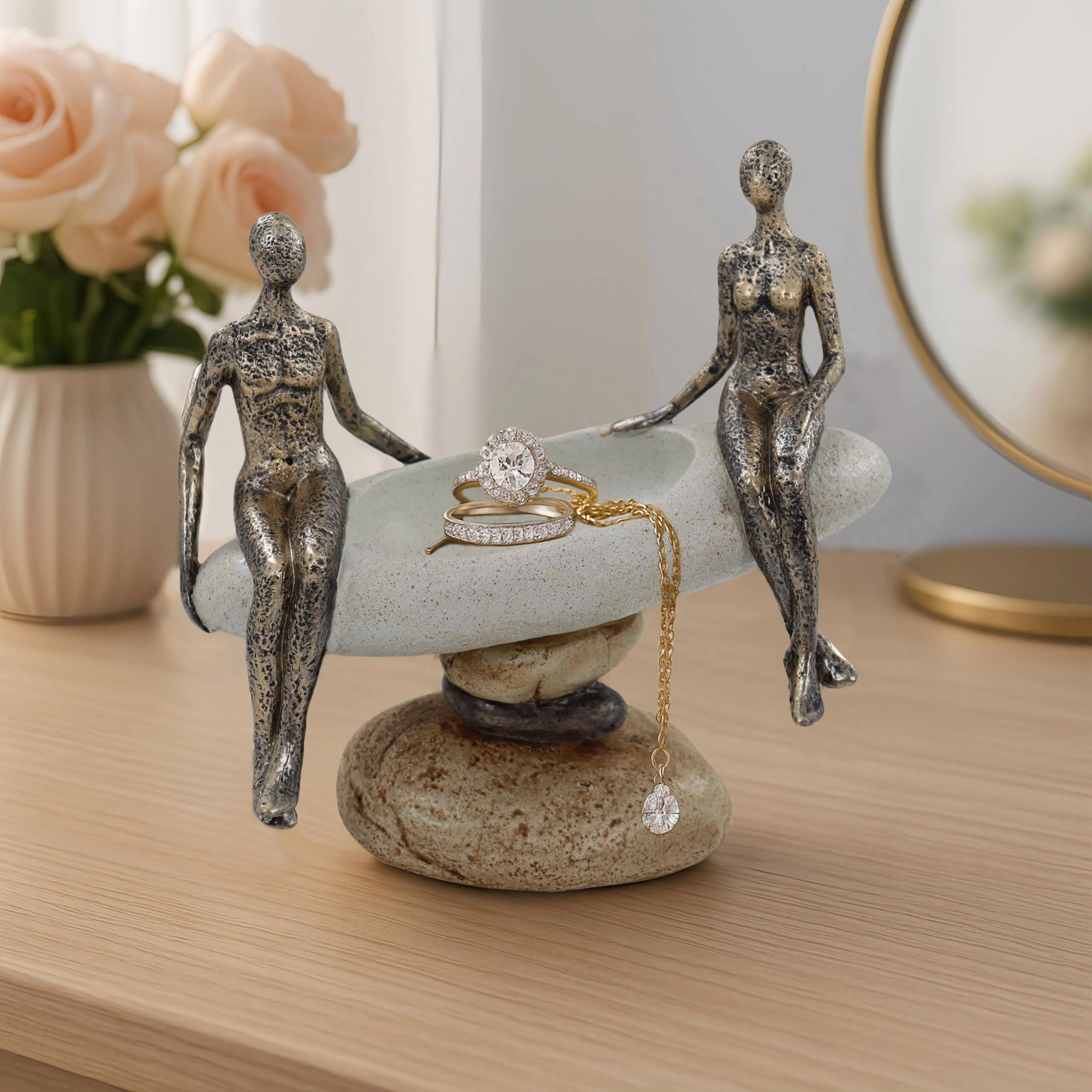 Refined Abode Design Modern Abstract Couple Sculpture Romantic For Her ...