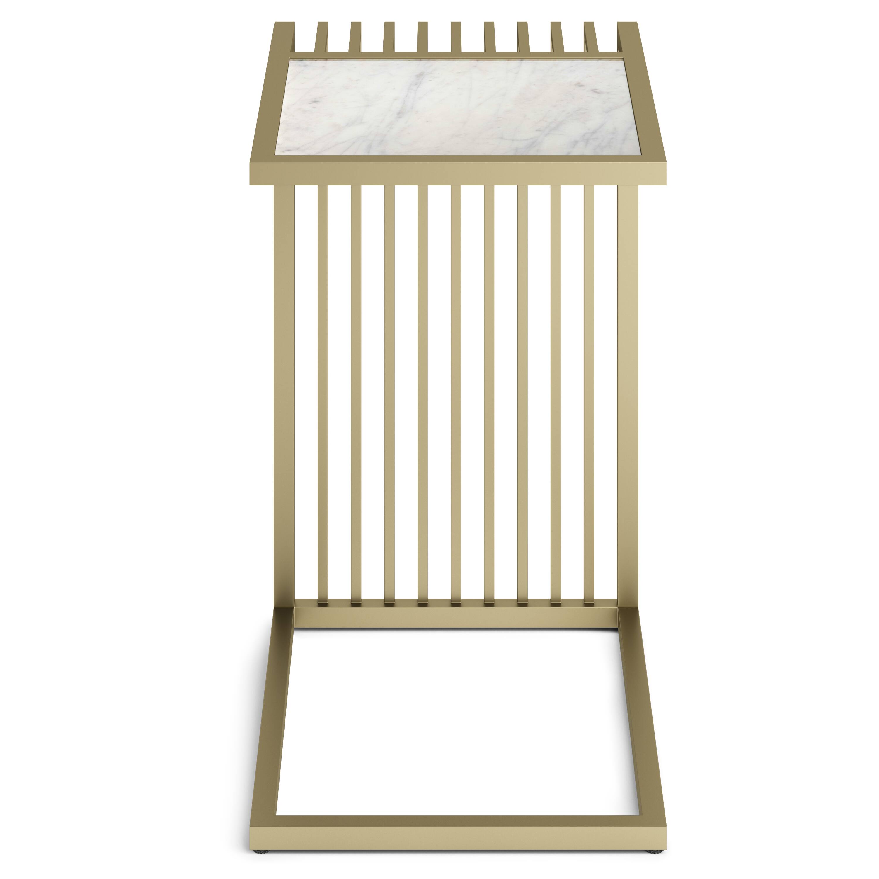 Simpli Home Dorval Marble C Table Gold AXCDOR-09-MRB - Open Box - Best Buy