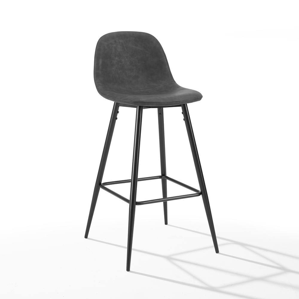 Crosley Furniture Weston 2 Piece Bar Stool Set 2 Stools Distressed ...