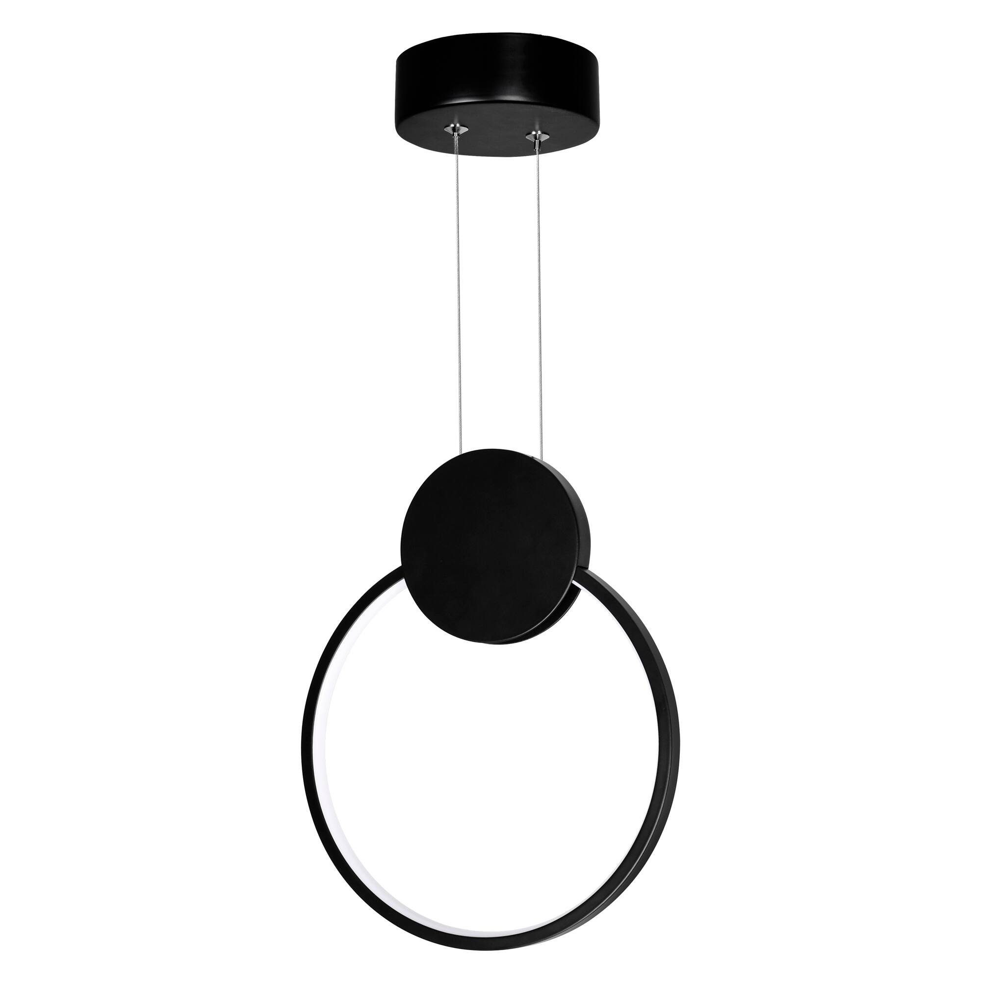 CWI Lighting Pulley 8 in LED Mini Pendant Black 1297P8-1-101 - Best Buy