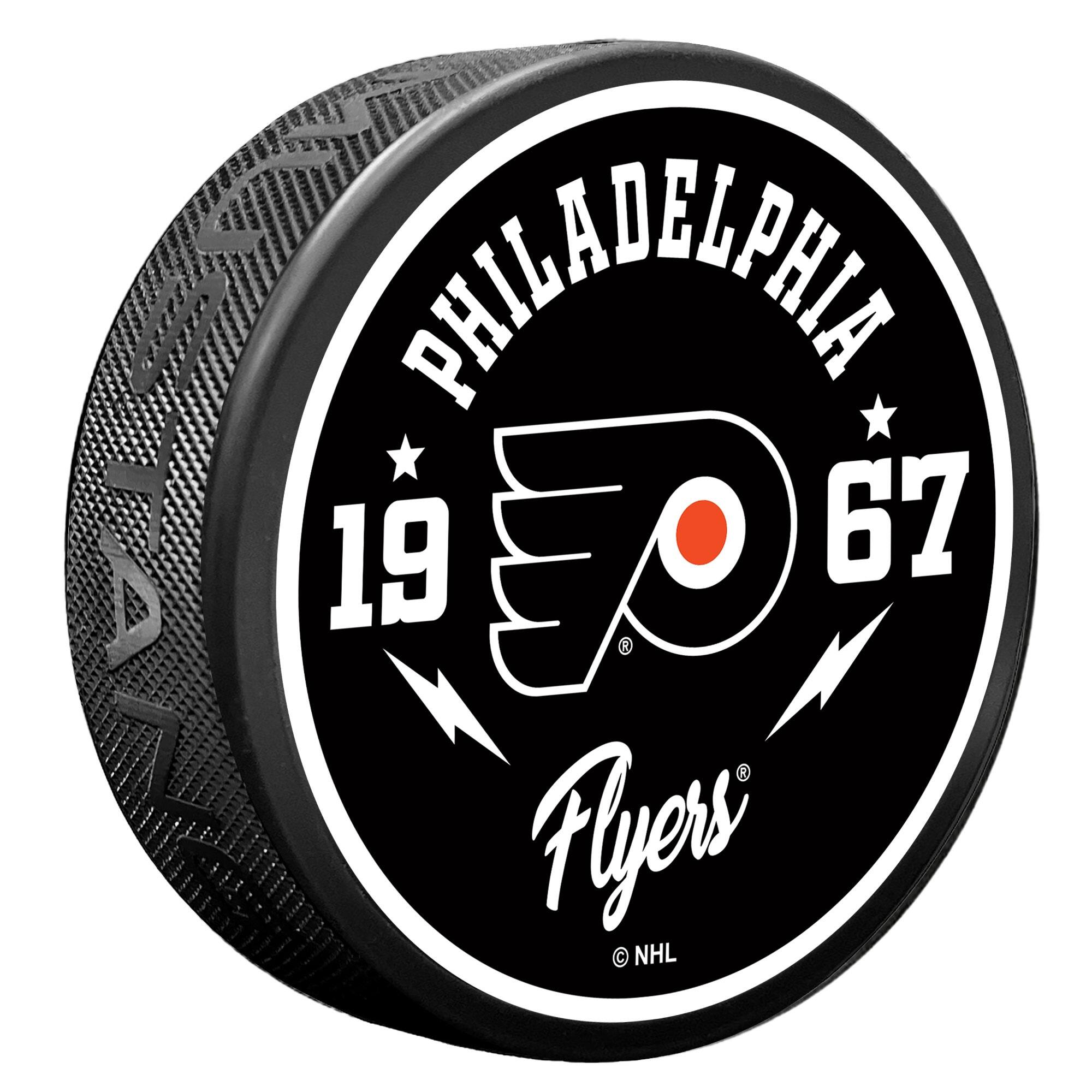 Mustang Drinkware Philadelphia Flyers Bolt Hockey Puck Multicolor ...