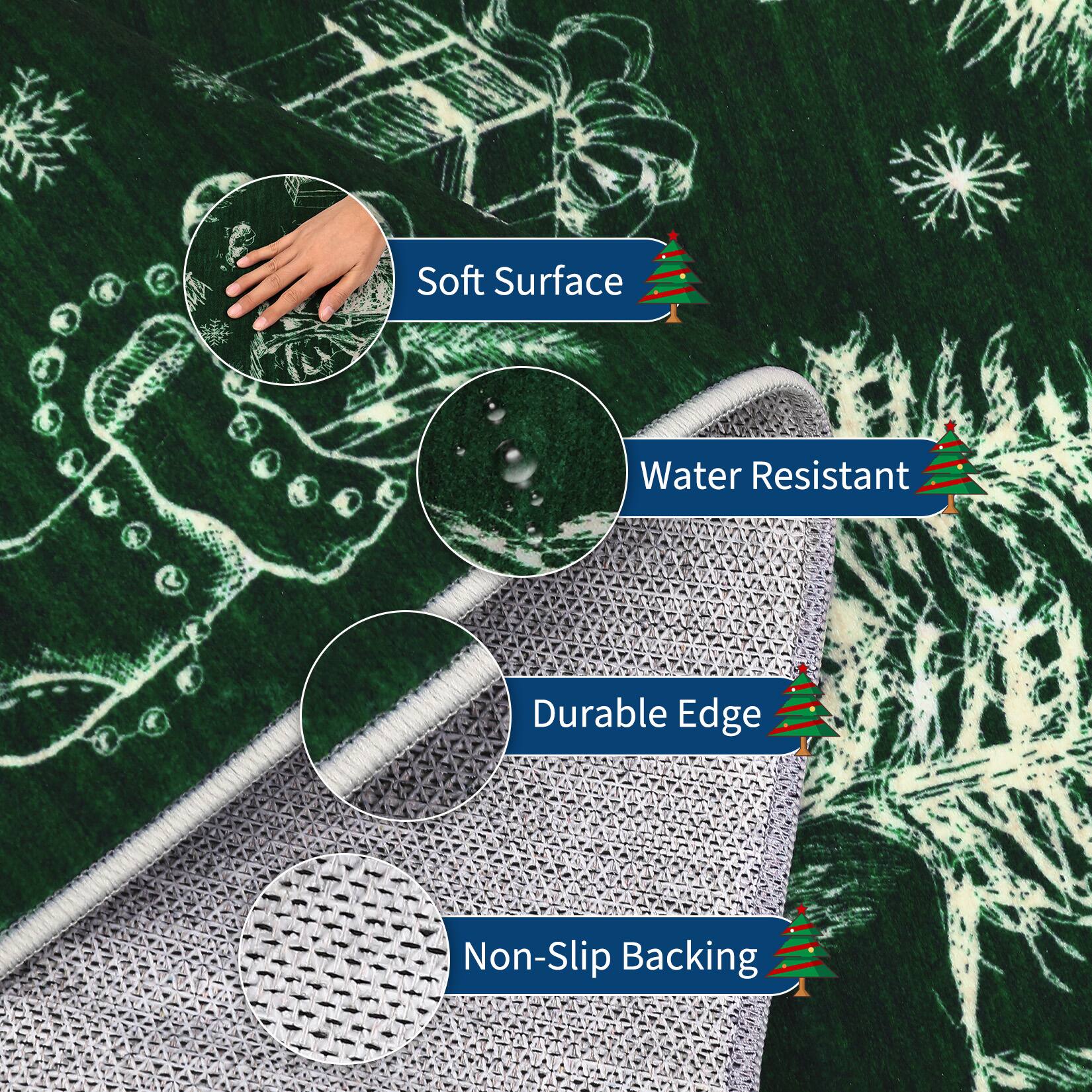 GARVEE Christmas Winter Fairy Tale Festive Area Rug for Living Room ...