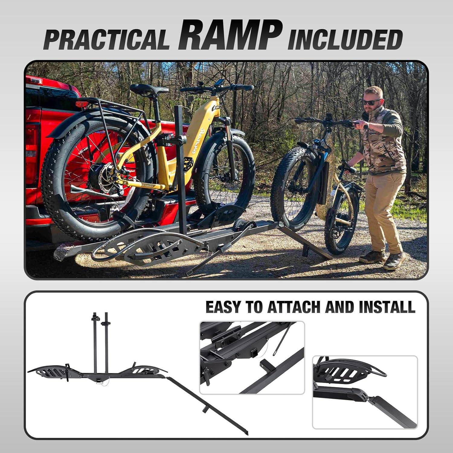 Young Electric 2 Bike Rack Mate R Hitch Mount Platform E Bike Rack with ...