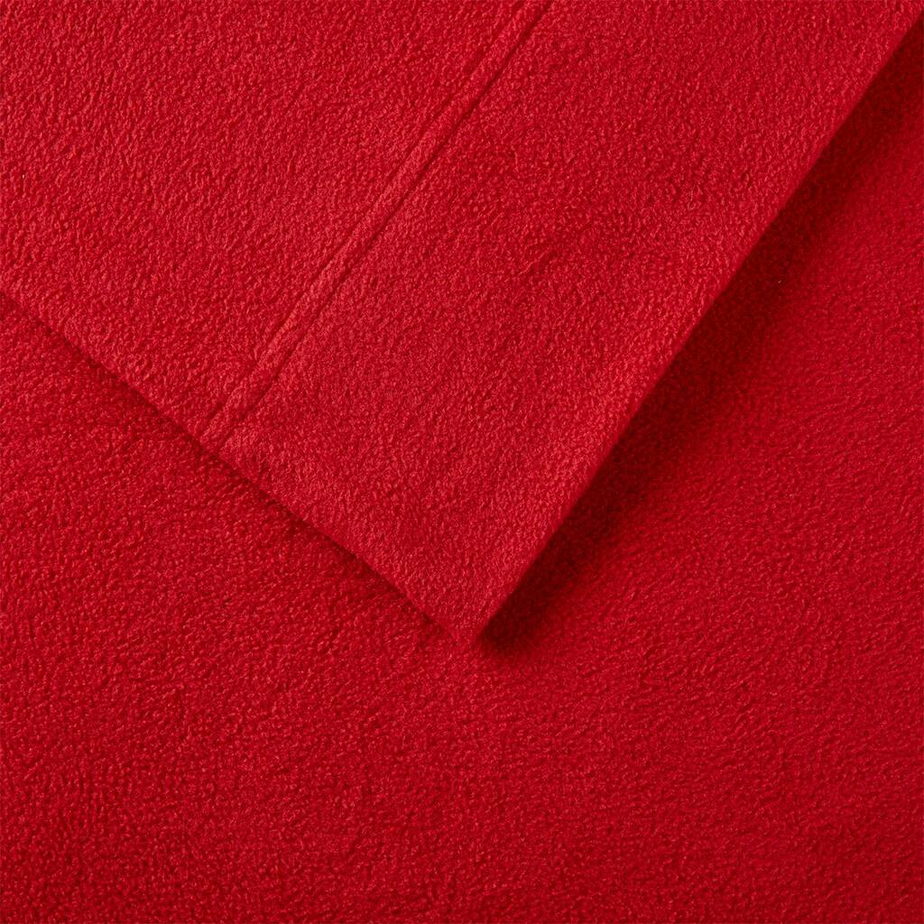 Gracie Mills Lenora Microfleece Cozy Sheet Set Red 635-02TEHS - Best Buy