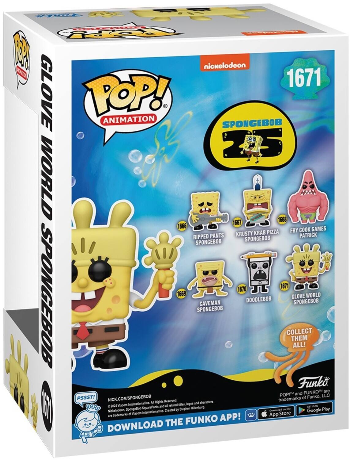 Funko POP! Television: SpongeBob SquarePants SpongeBob w/ Glove Light ...