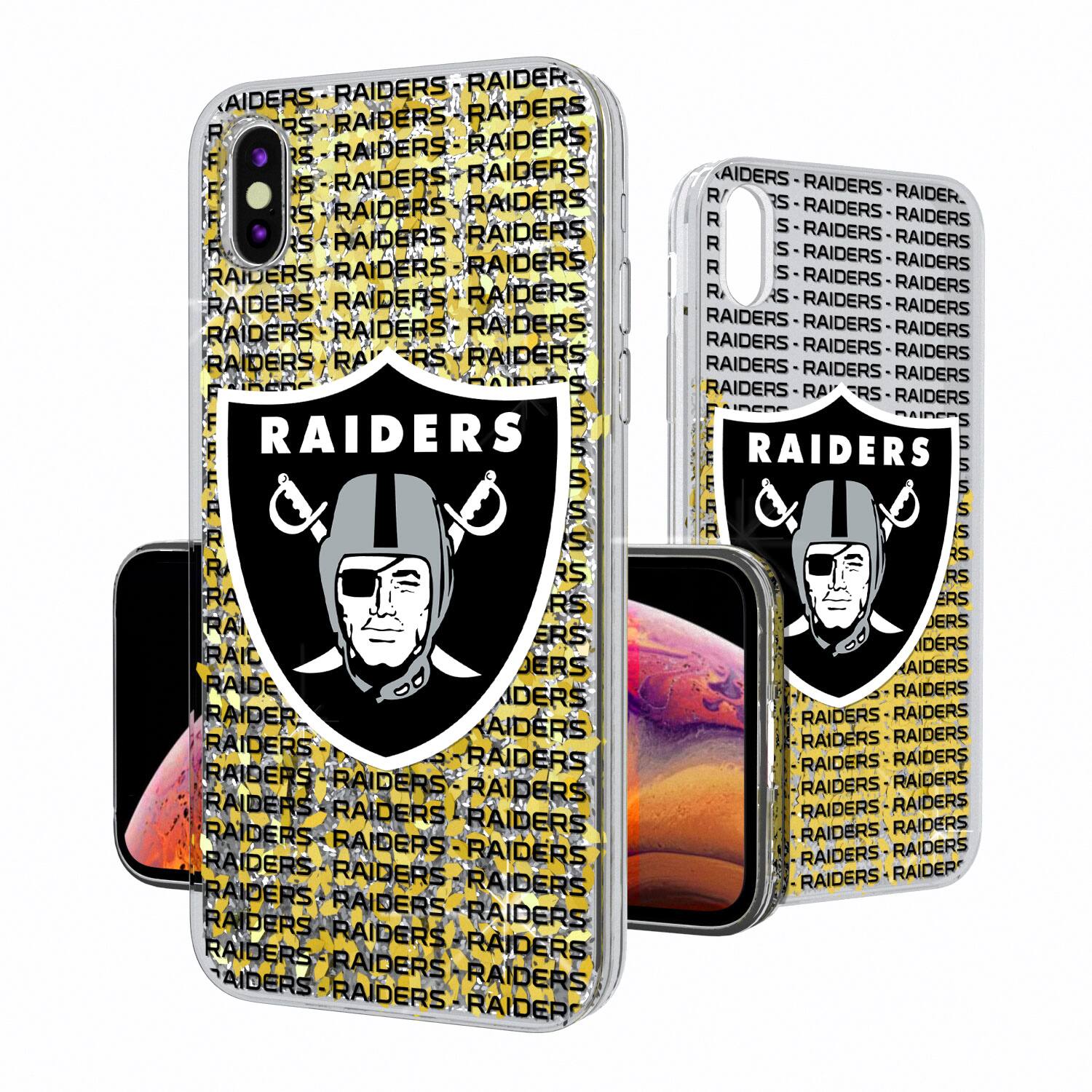 Keyscaper NFL Las Vegas Raiders iPhone Text Backdrop Design Glitter ...