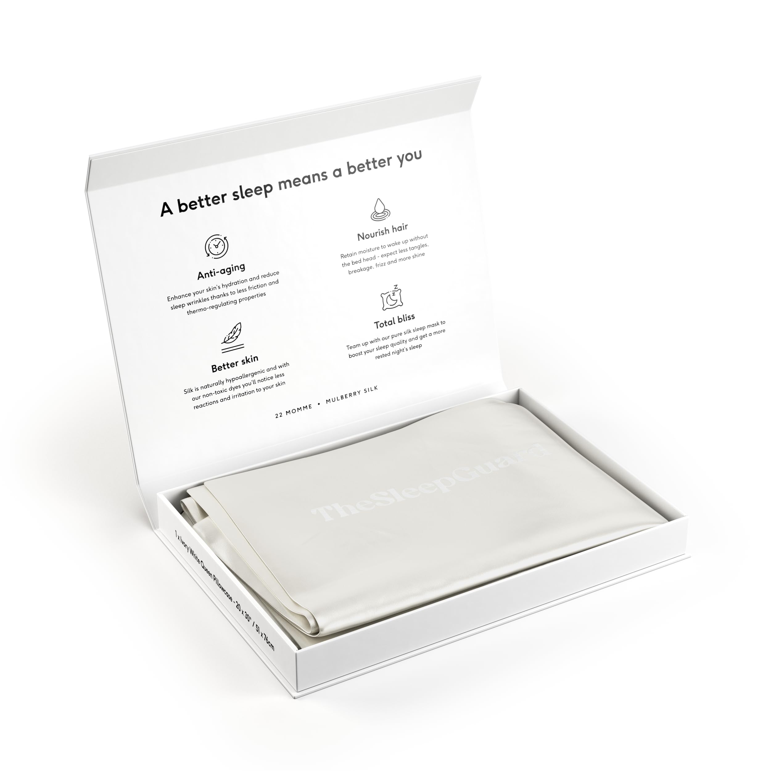 MAGICAL RUBS Pure Silk Pillowcase [100% 6a Mulberry 22 Momme] Pillow ...