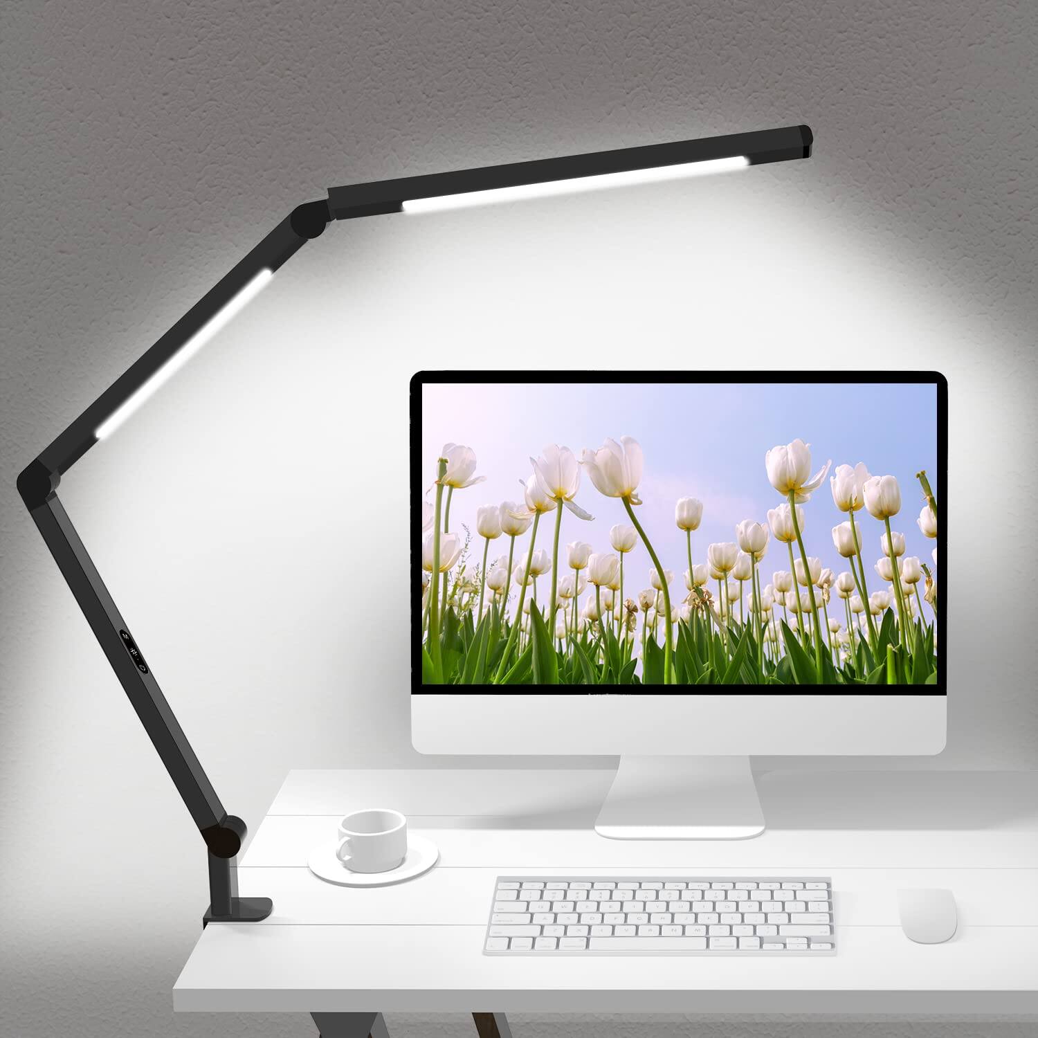 Reds Spade LED Desk Lamp Clamp Architect Desk Lamp Dual Light ...