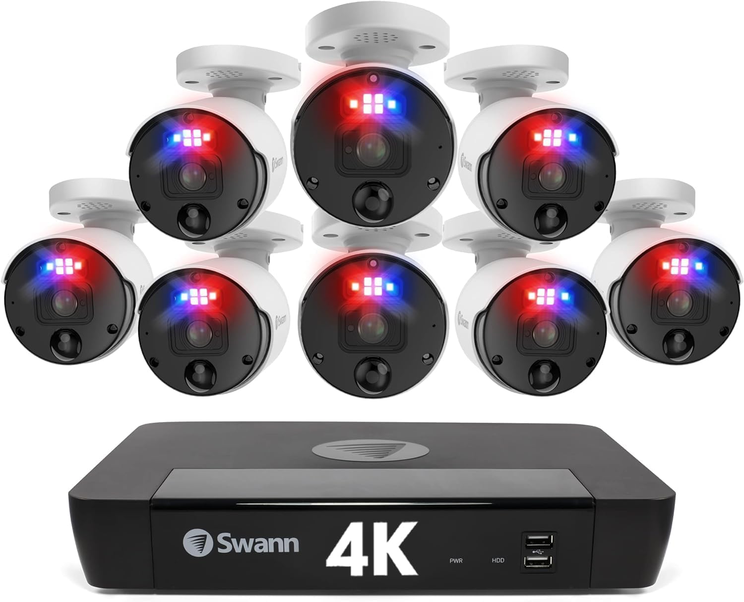 Questions and Answers: Swann Pro 16-Channel, 8-Bullet Camera 4K HD, Indoor/Outdoor PoE Wired 2TB ...