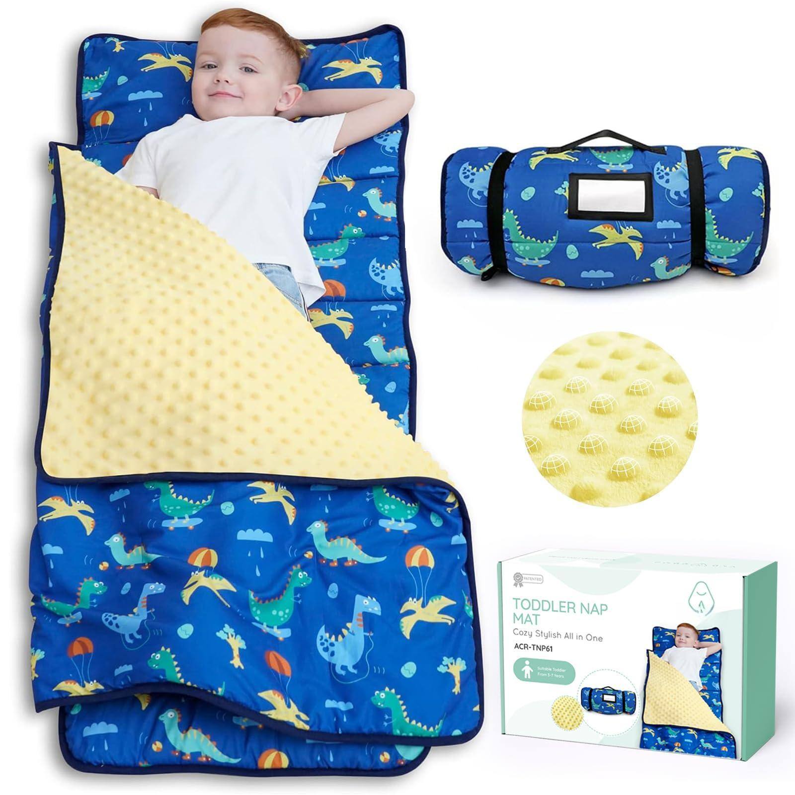 Dapper Styles Nap Mat With Pillow And Blanket Rolled Napping Mats ...