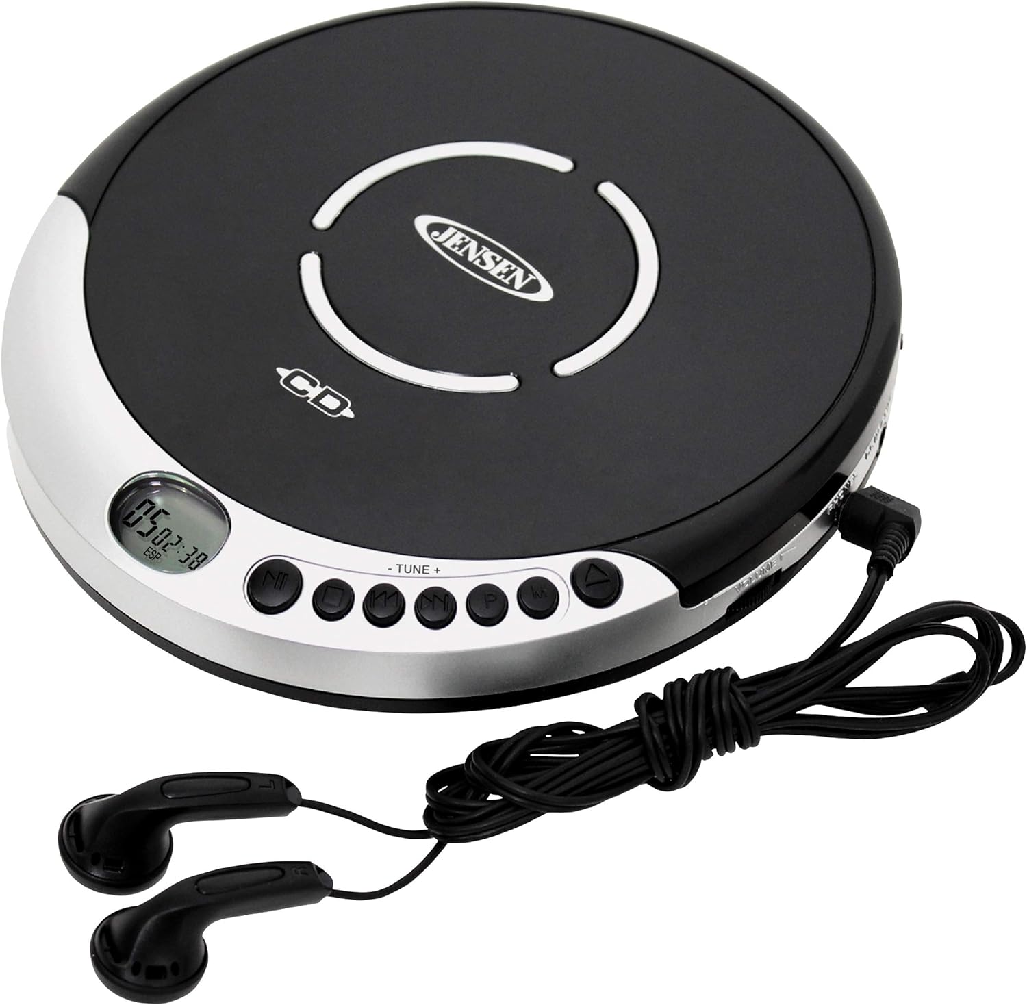 Jensen Compact Bluetooth CD Player CD R/RW FM Radio Bass Boost Antiskip ...