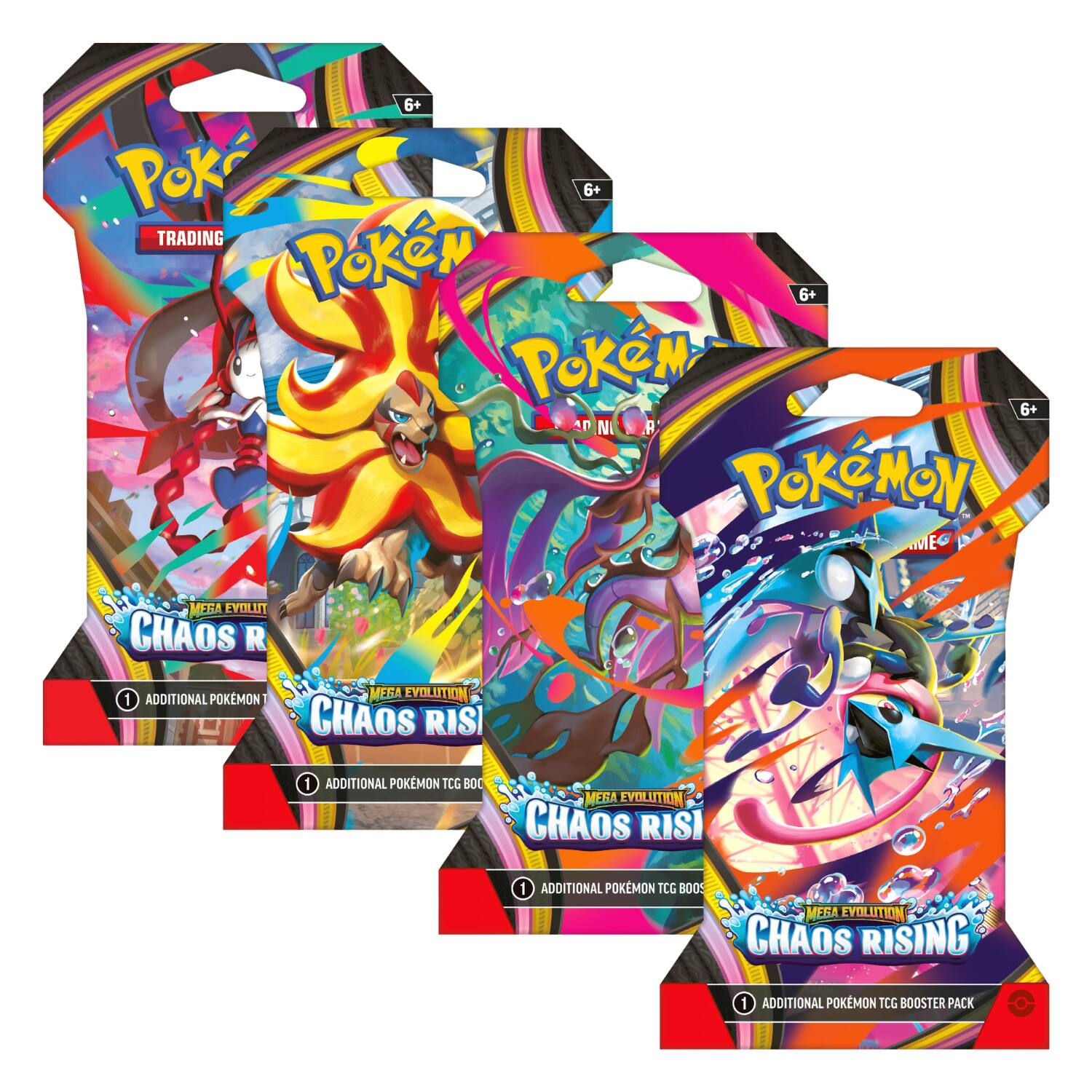 Pokémon Pokemon ME4 Mega Evolution Chaos Rising Art Set | 4 Sleeved ...