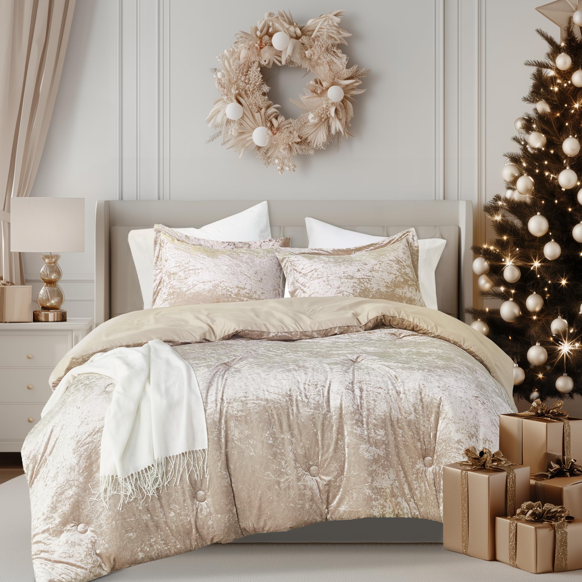 NICHOLAS KLEIN Juliette Luxe Comforter Set Lush With Soft Brushed ...