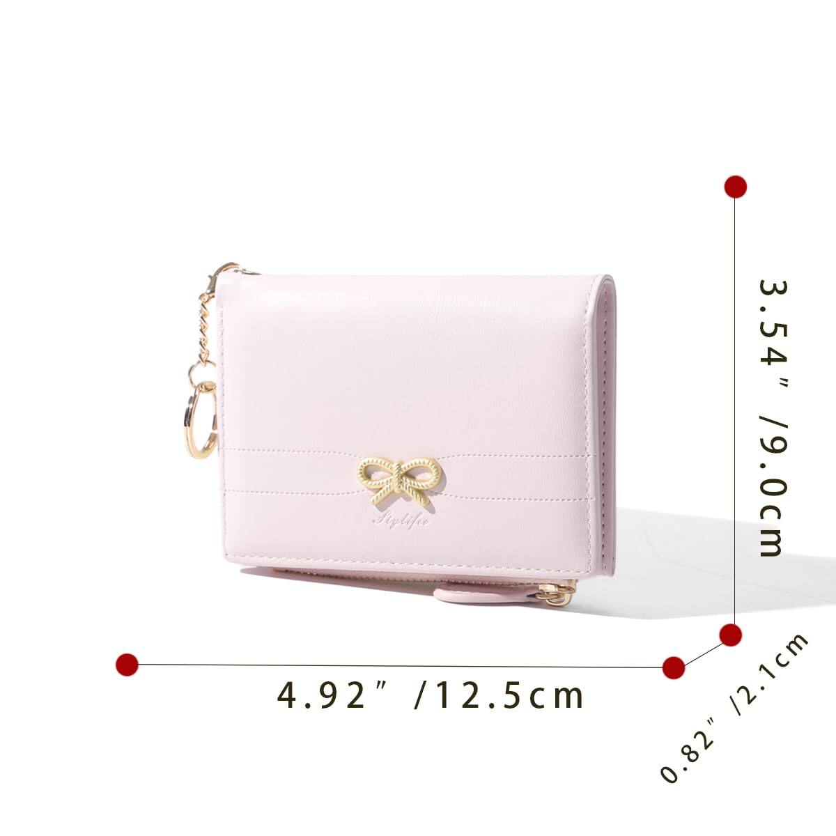 Jadie Link Fashion Wallets Cute Small Bow Wallet Aesthetic Card Holder ...