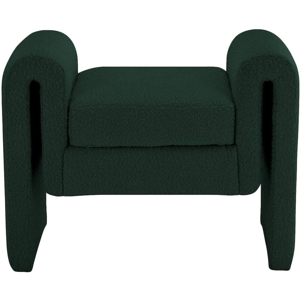 Meridian Furniture Stylus Boucle Fabric Bench Green 148Green - Best Buy