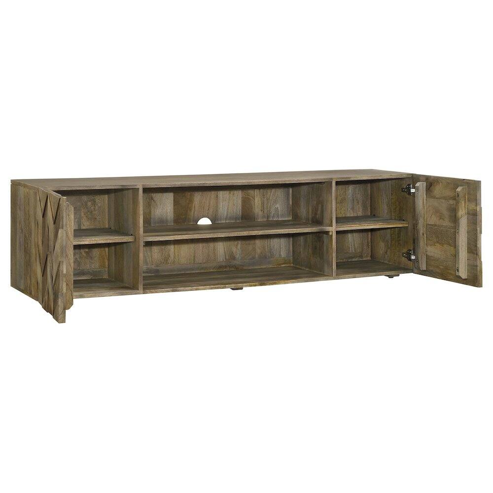 Coaster Co. of America Keese 2 door Wood 70" TV Stand Media Console ...