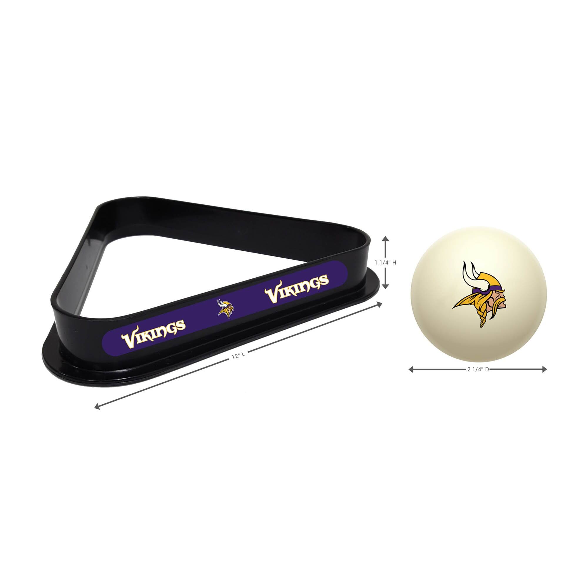 Imperial Minnesota Vikings Cue Ball & Rack Set White 201745932 - Best Buy