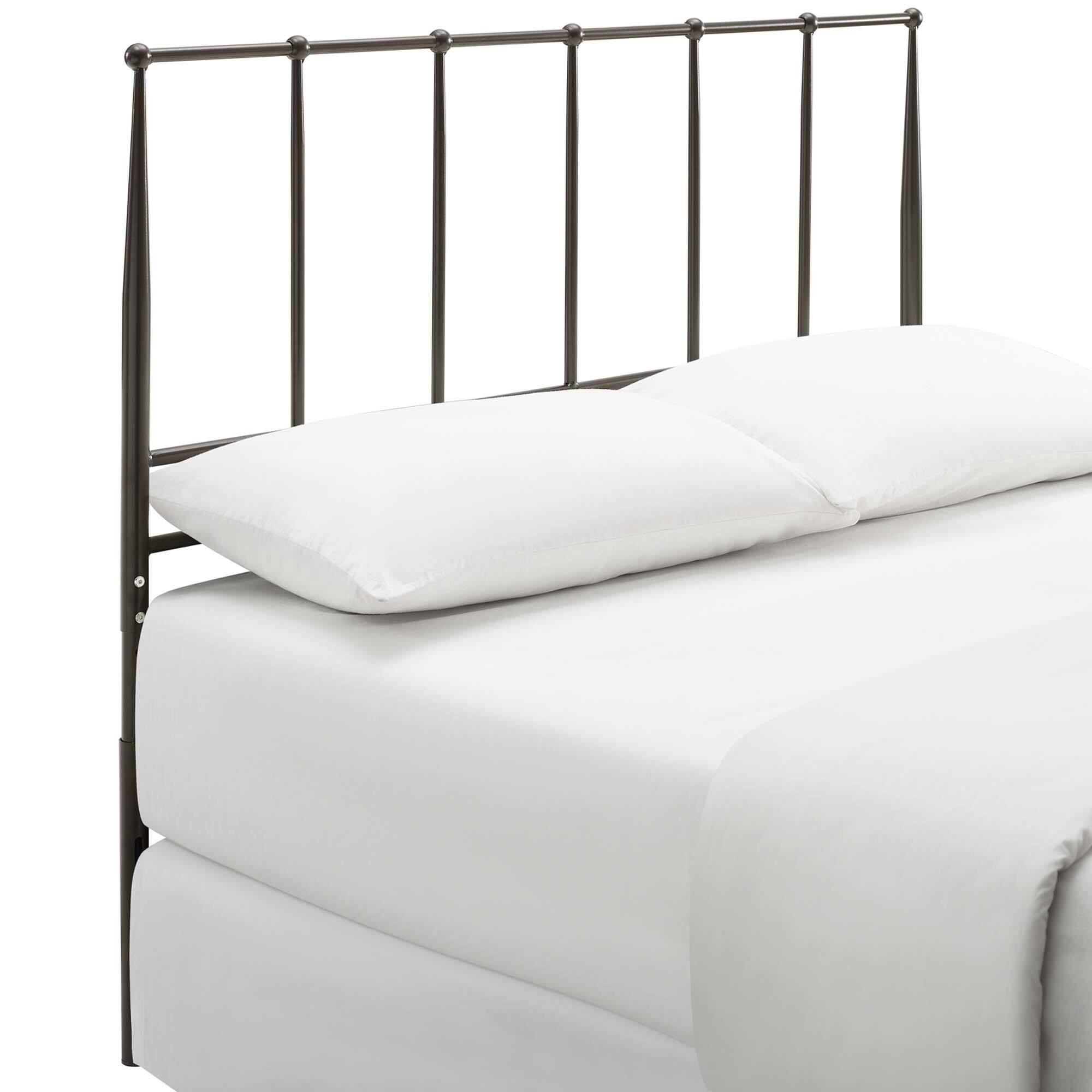 Kiana Metal Stainless Steel Queen Headboard by Modway Brown MWY-MOD ...