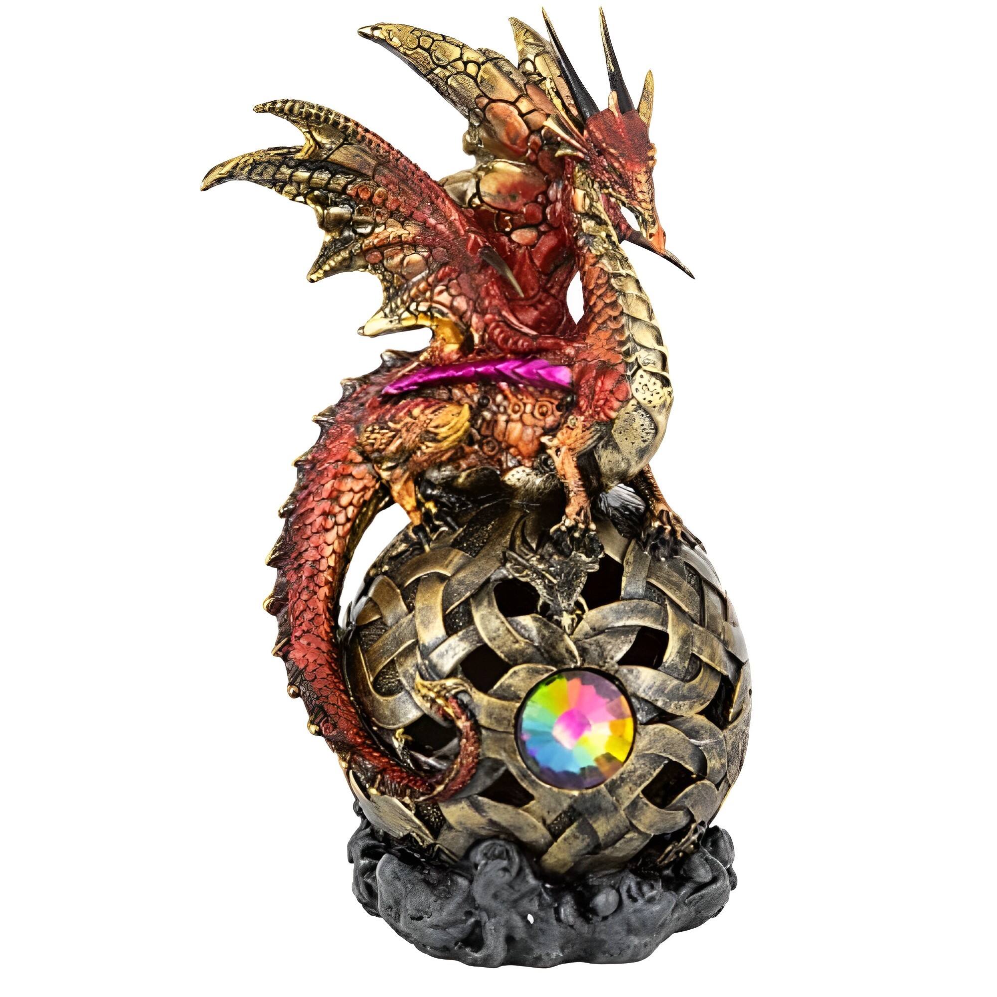 FC Design 8"H Dragon On Light Up LED Orb Figurine Statue s Office ...