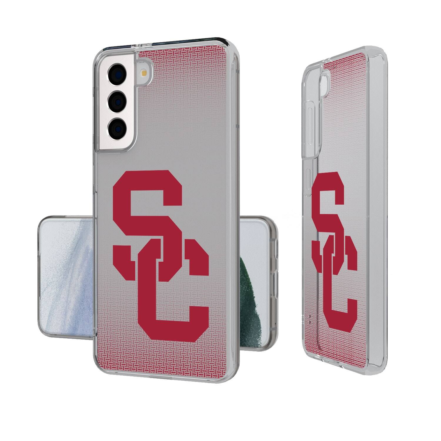 Keyscaper NCAA USC Trojans Linen Logo Galaxy Clear Case S22 Multicolor ...