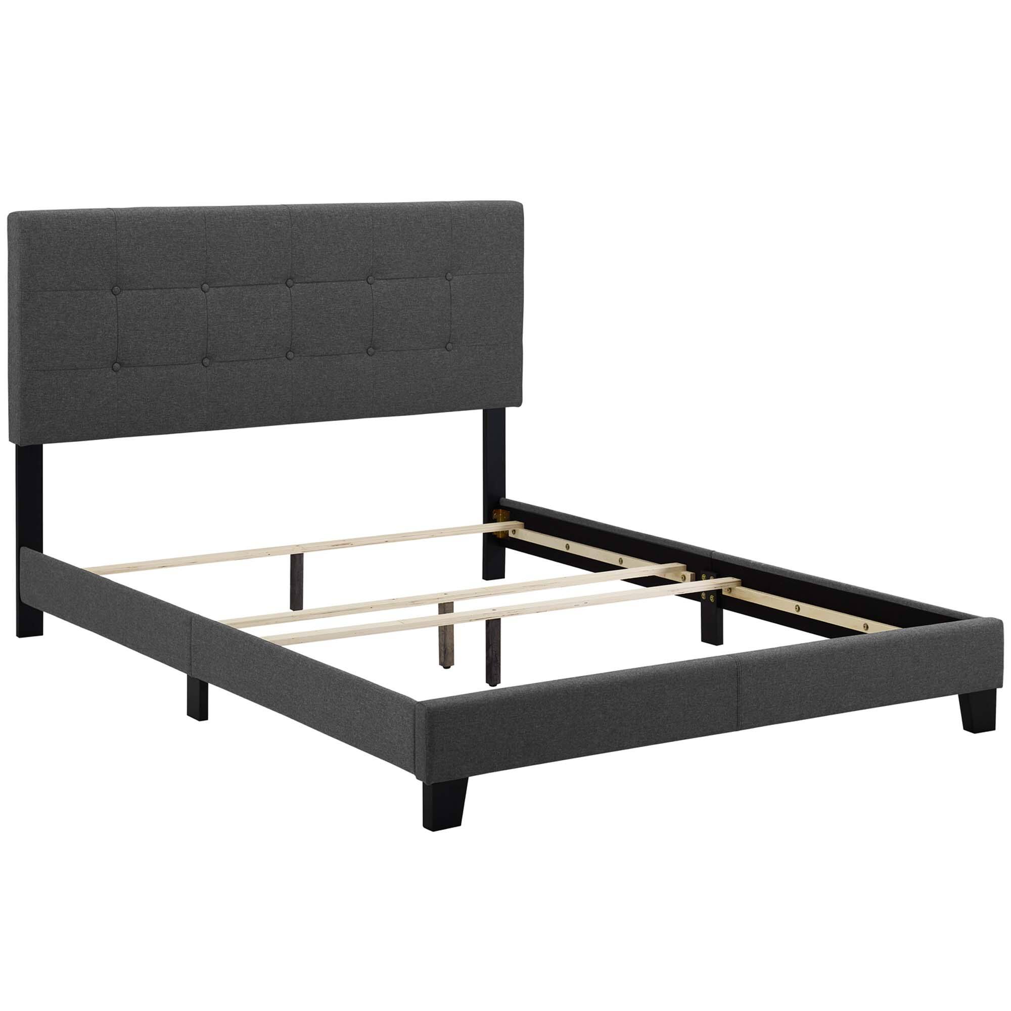 Modway Celine Channel Tufted Performance Velvet Full Bed Red MWY-MOD ...