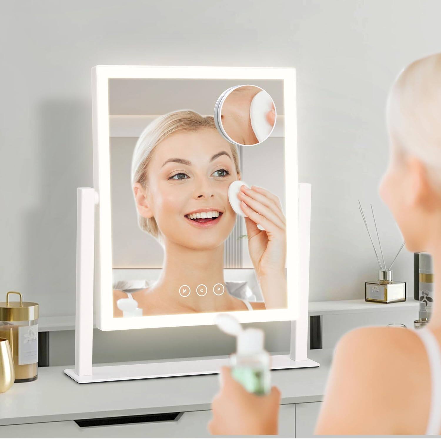 Stamp n Camp Vanity Mirror with Lights, Makeup Lights Three Color ...