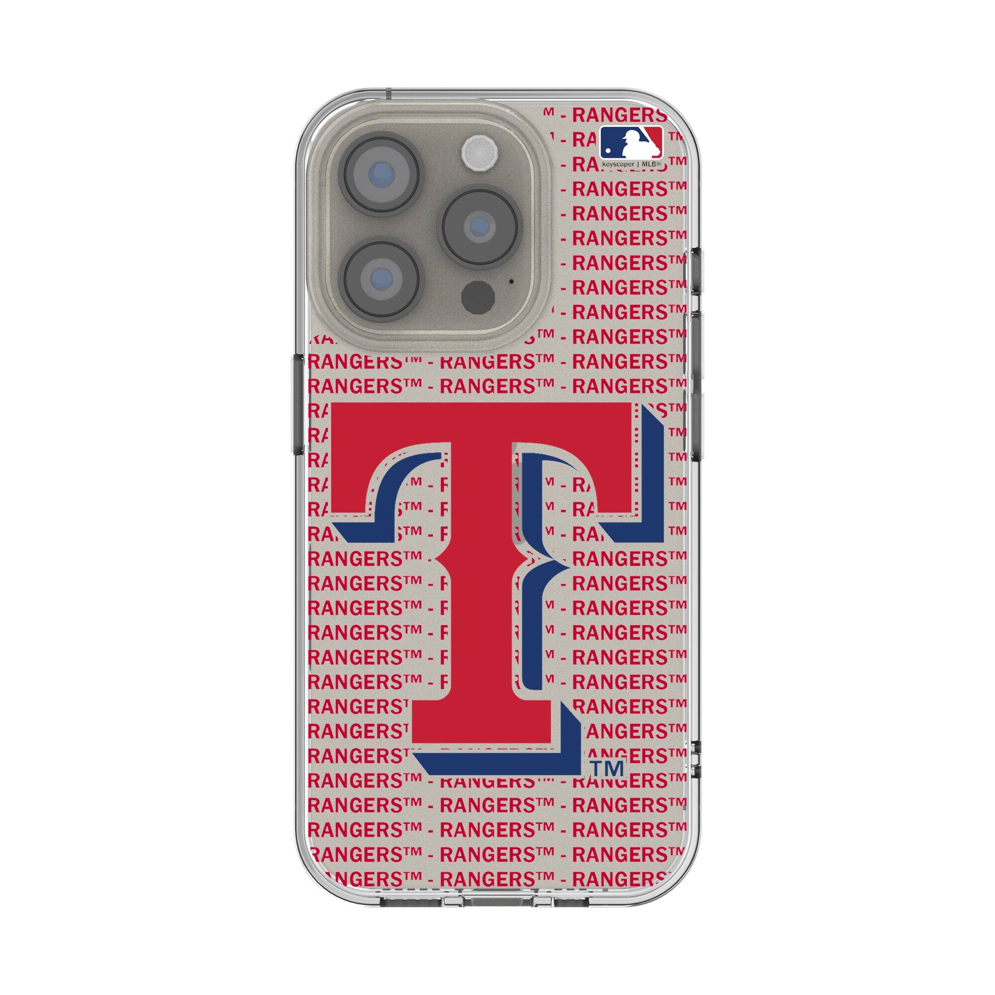Keyscaper MLB Texas Rangers Text Backdrop Clear iPhone Case 13 Pro ...