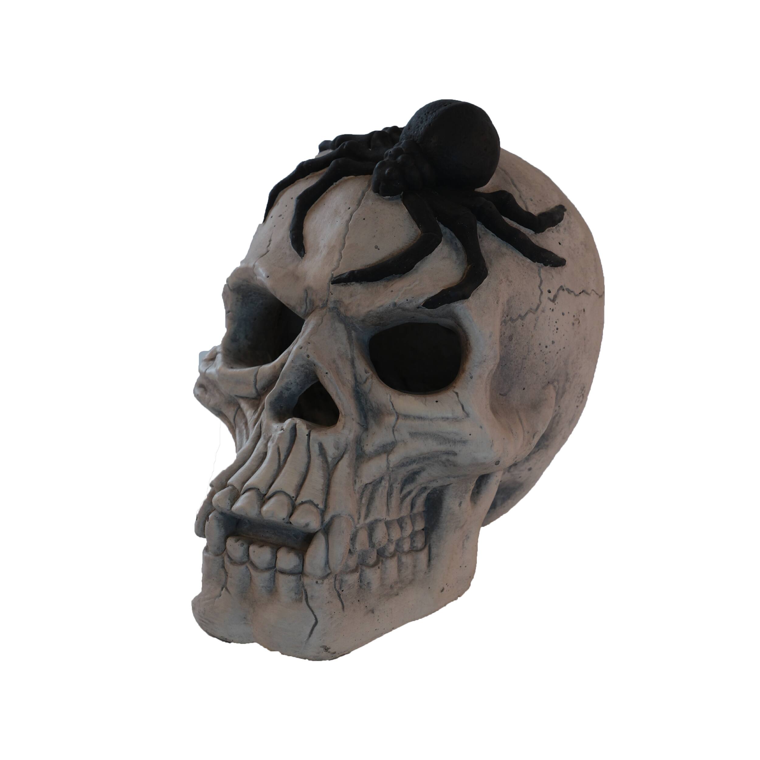 Ecooso Magnesium Oxide Devil Skull Head Decoration for Fireplace and ...