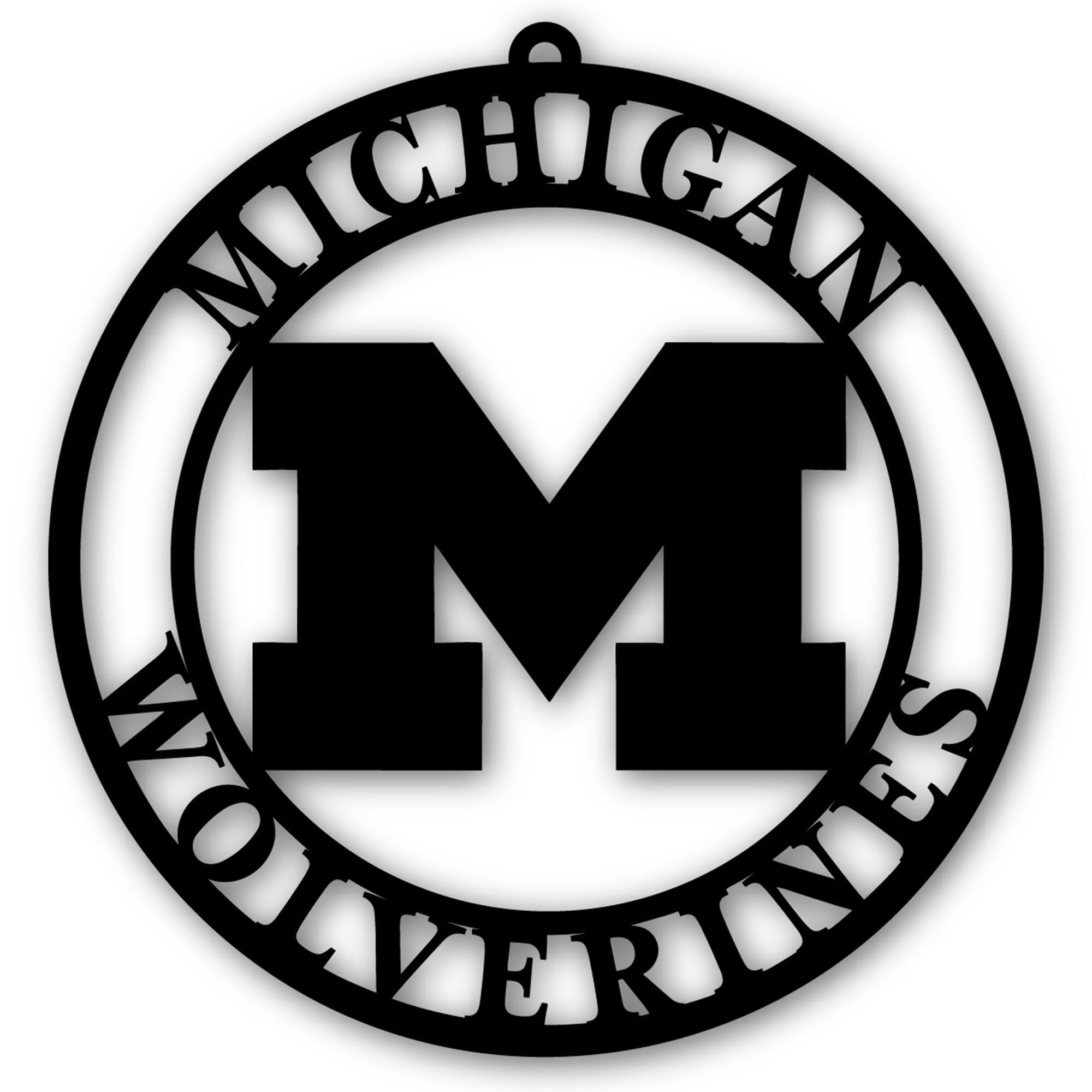 Fan Creations Michigan Wolverines 16'' Team Logo Cutout Black 5008665 ...