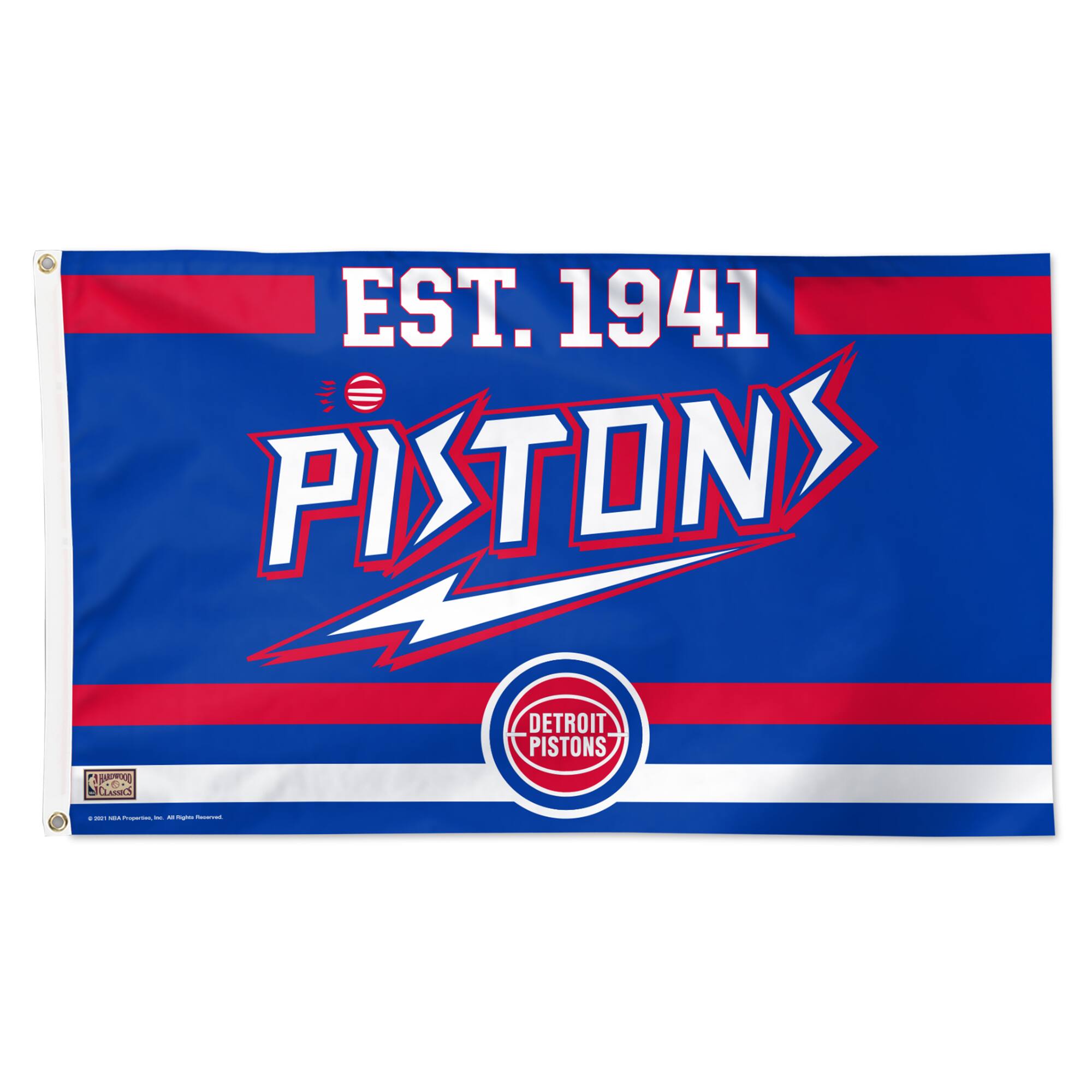 WinCraft Detroit Pistons 3' x 5' Single Sided Franchise Establishment ...