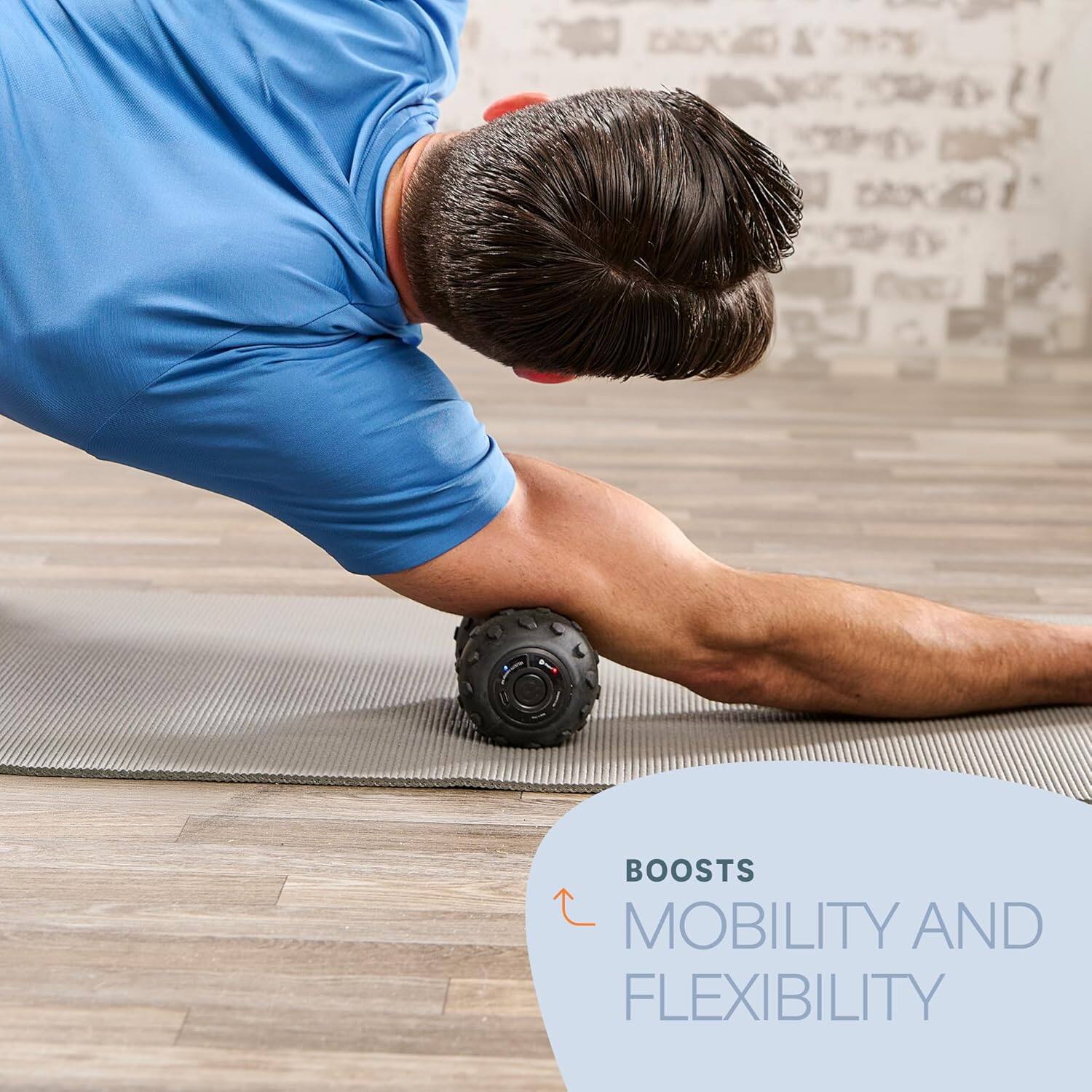 LifePro 4 Speed Vibrating Peanut Massage Ball & Foam Roller for ...