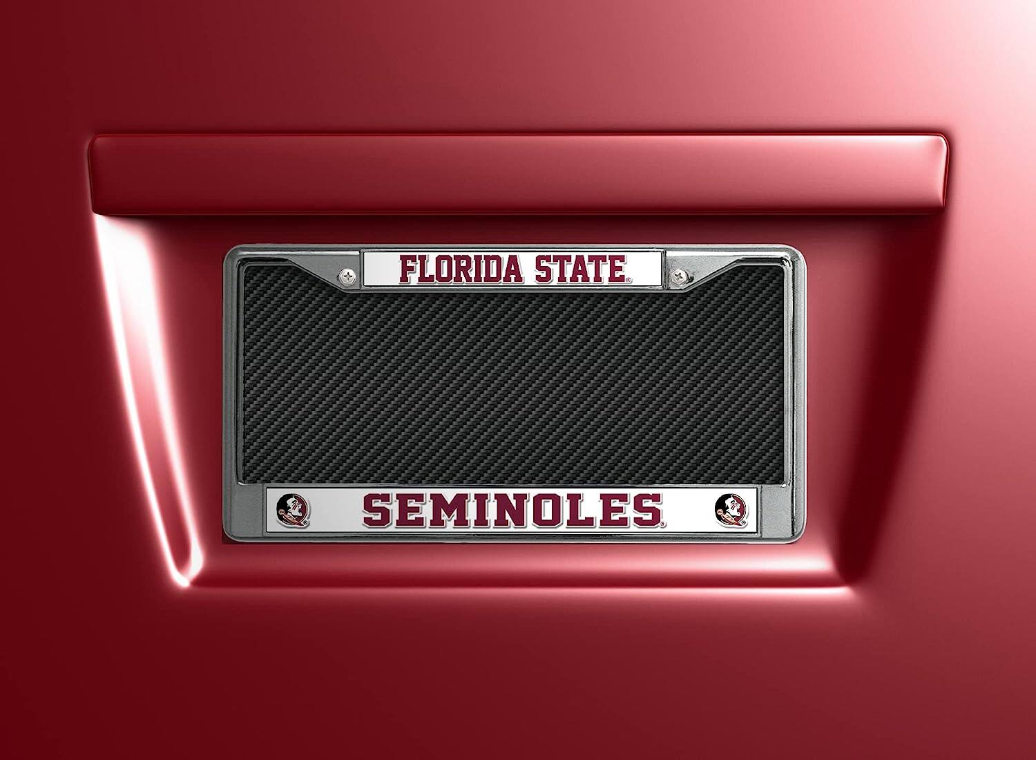 Rico Industries Florida State Seminoles Chrome Metal License Plate ...