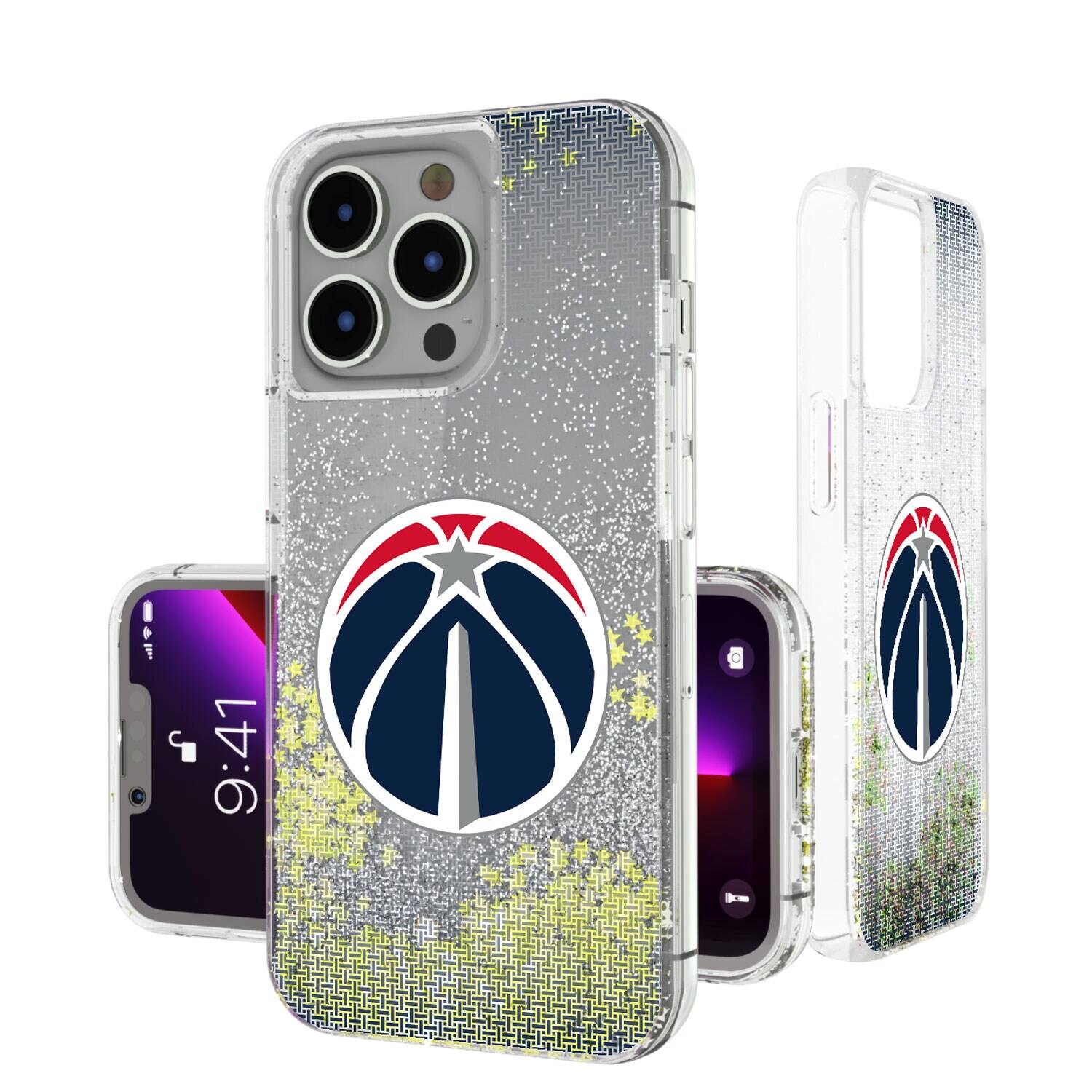 Keyscaper NBA Washington Wizards Linen Logo iPhone Glitter Case 16 Pro ...