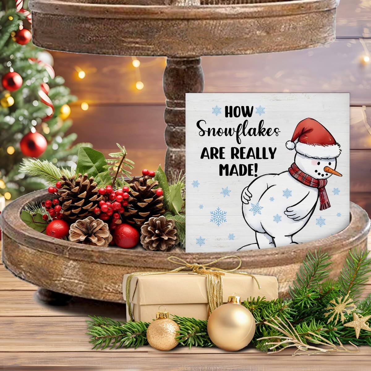 Paradigms Interiors Funny Christmas Decorations Gag Gifts Snowman Decor ...