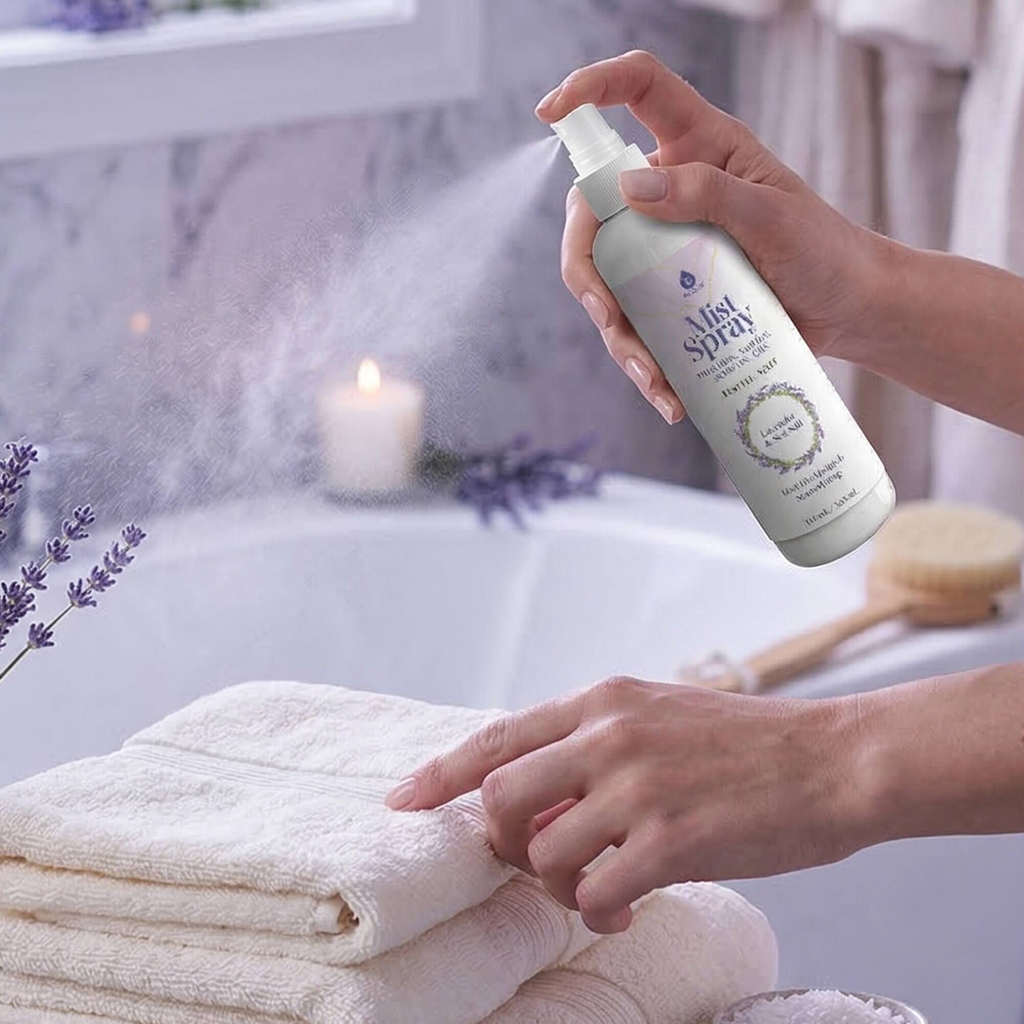 Pursonic Mist Spray with 100% Natural Essential Oils – Lavender & Sea ...