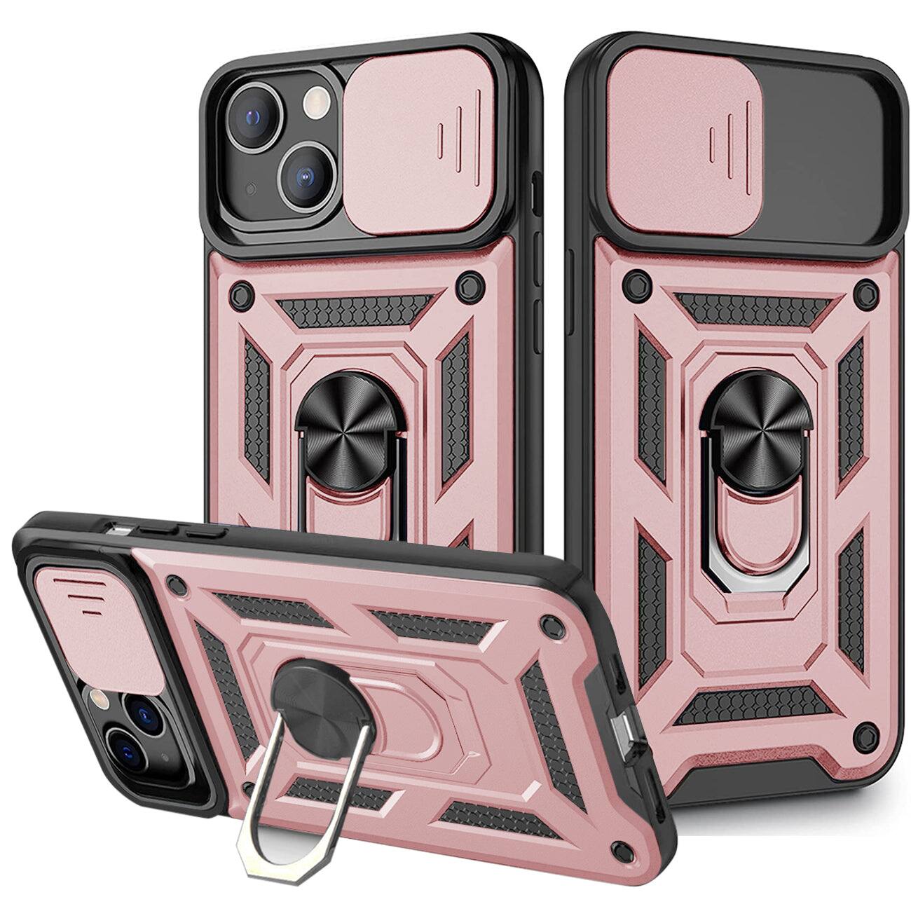 Reiko Kickstand Ring Holder & Slide Camera Cover Magnetic Car Mount For ...