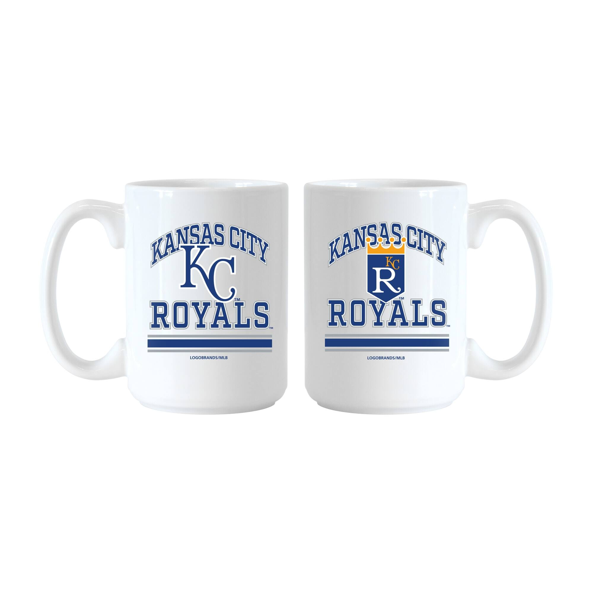 Logo Brands Kansas City Royals 15oz. Current & Throwback Mug Set ...