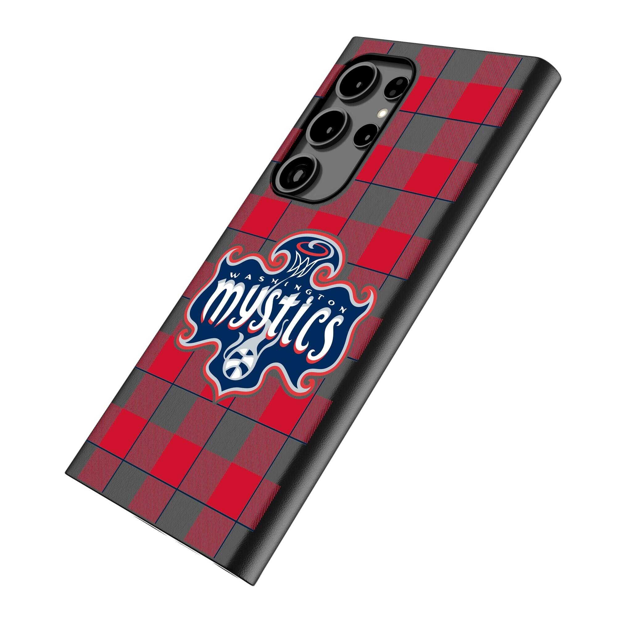Keyscaper WNBA Washington Mystics Plaid Galaxy Magnetic Bump Case S24 ...