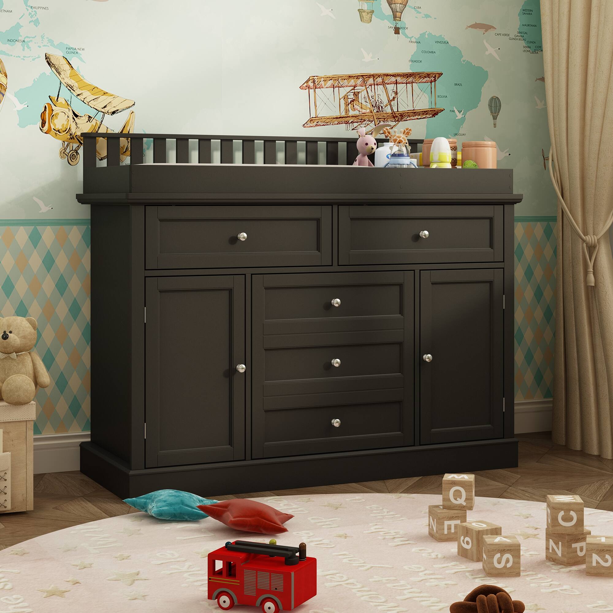 FUFU & GAGA Classic Baby Changing Table Dresser Sturdy Nursery ...
