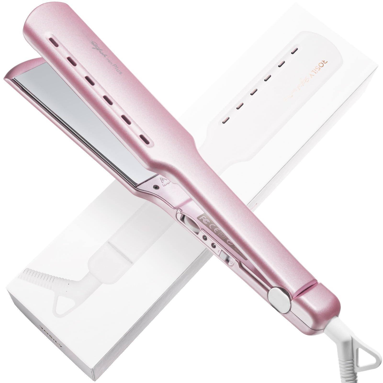 Reds Spade Nano Titanium Flat Iron Wide Hair Straightener Dual 240v ...